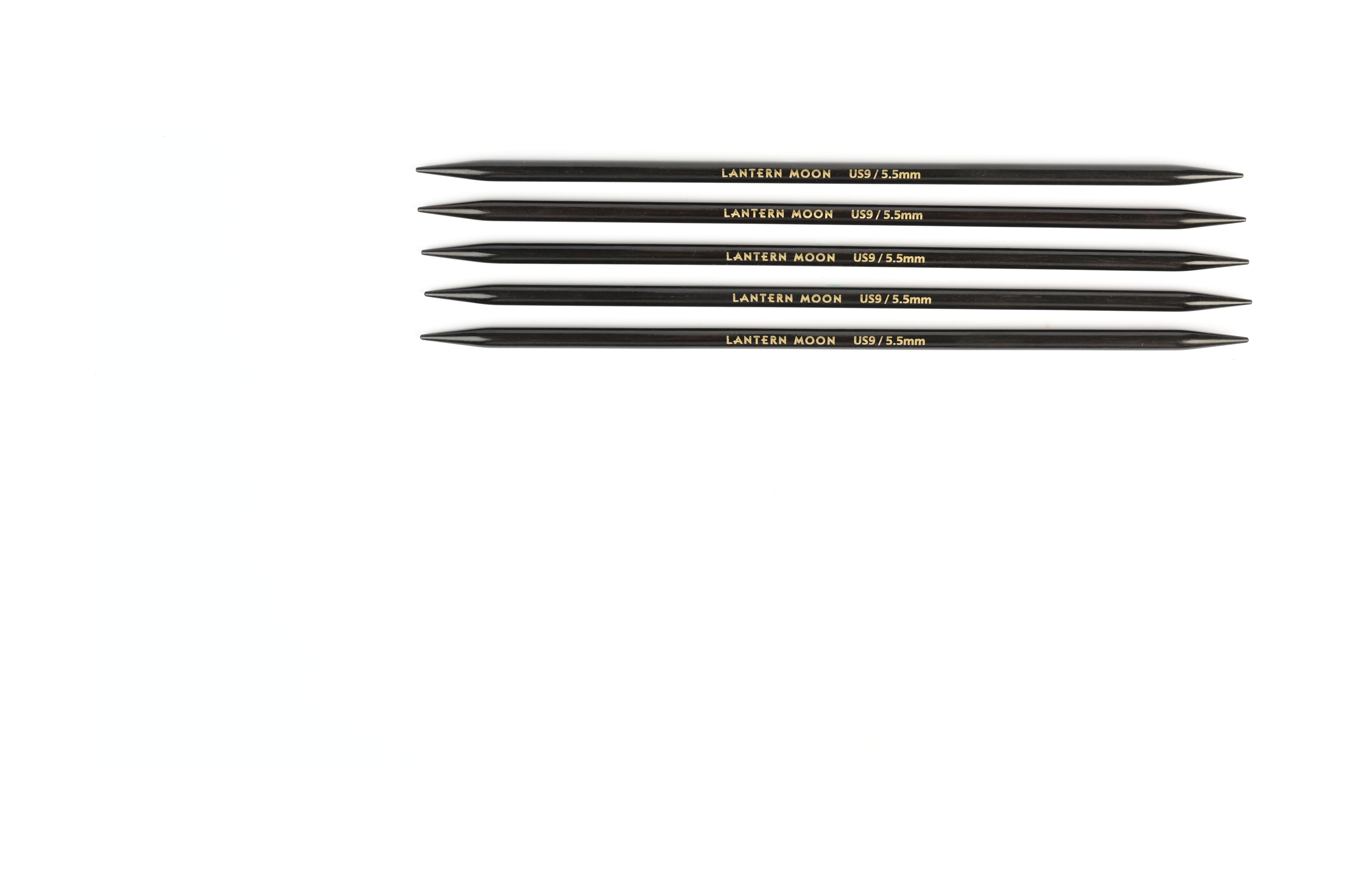 Lantern Moon Ebony Double Pointed Needles 8"-Size 6/4mm - Walmart.com