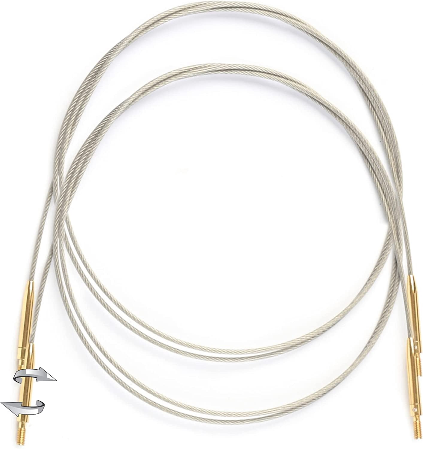 Lantern Moon INTR Swivel Cords Stainless, Dark Brown - Walmart.com