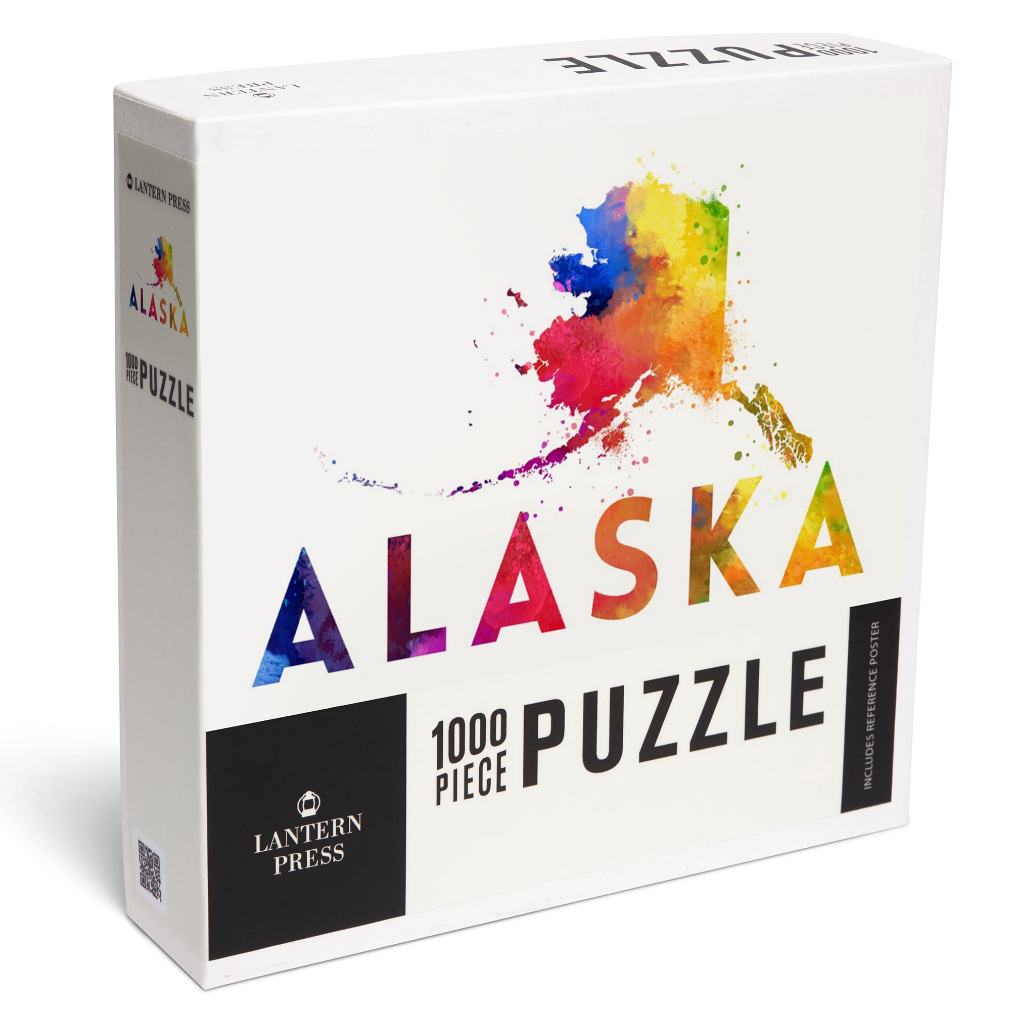 Lantern Press 1000 Piece Jigsaw Puzzle, Alaska, State, Vibrant ...