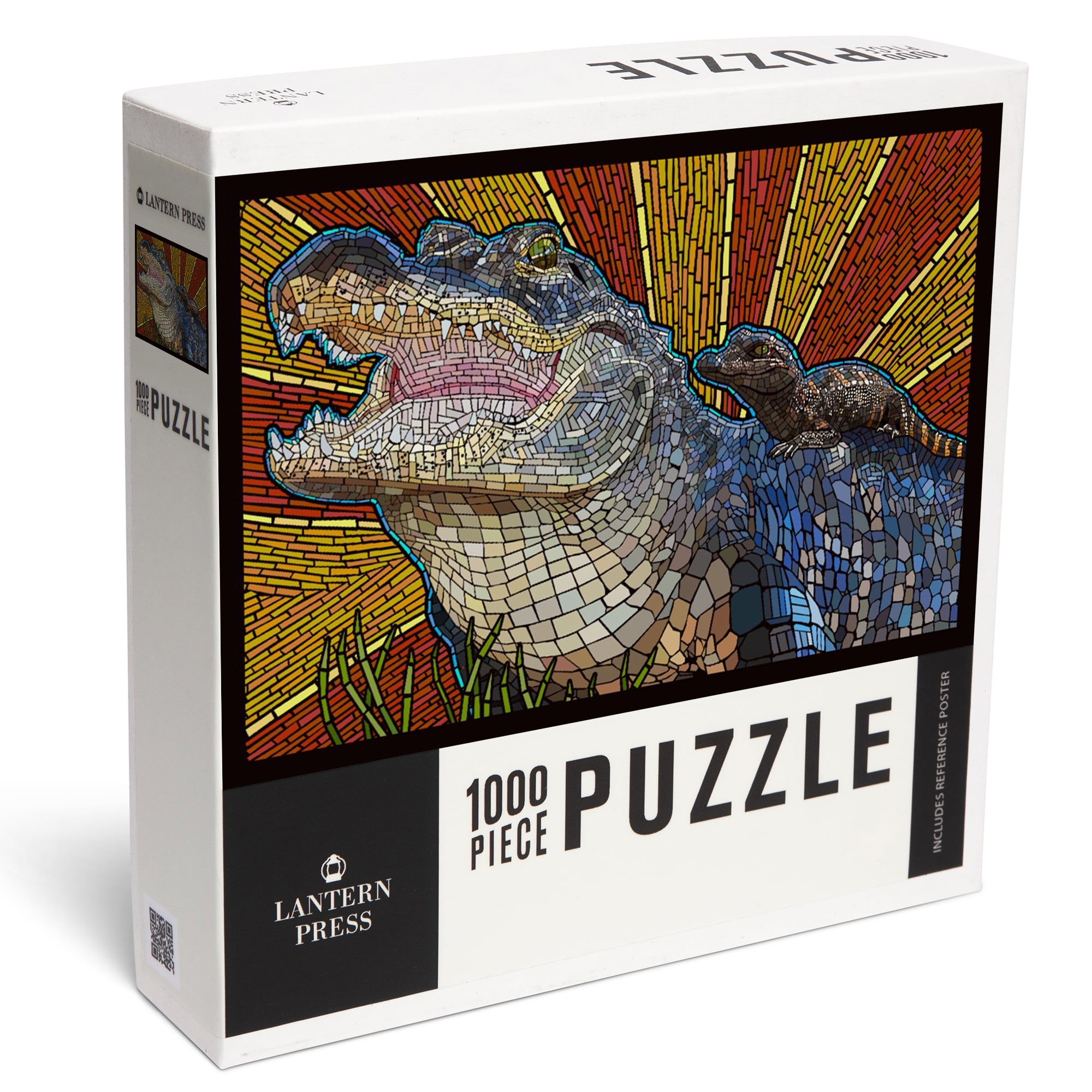 Lantern Press 1000 Piece Jigsaw Puzzle, Alligator, Paper Mosaic ...
