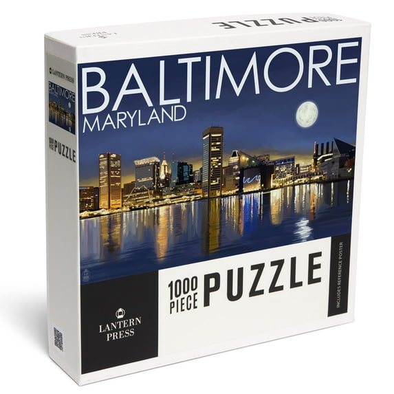 Lantern Press 1000 Piece Jigsaw Puzzle, Baltimore, Maryland, Skyline at ...