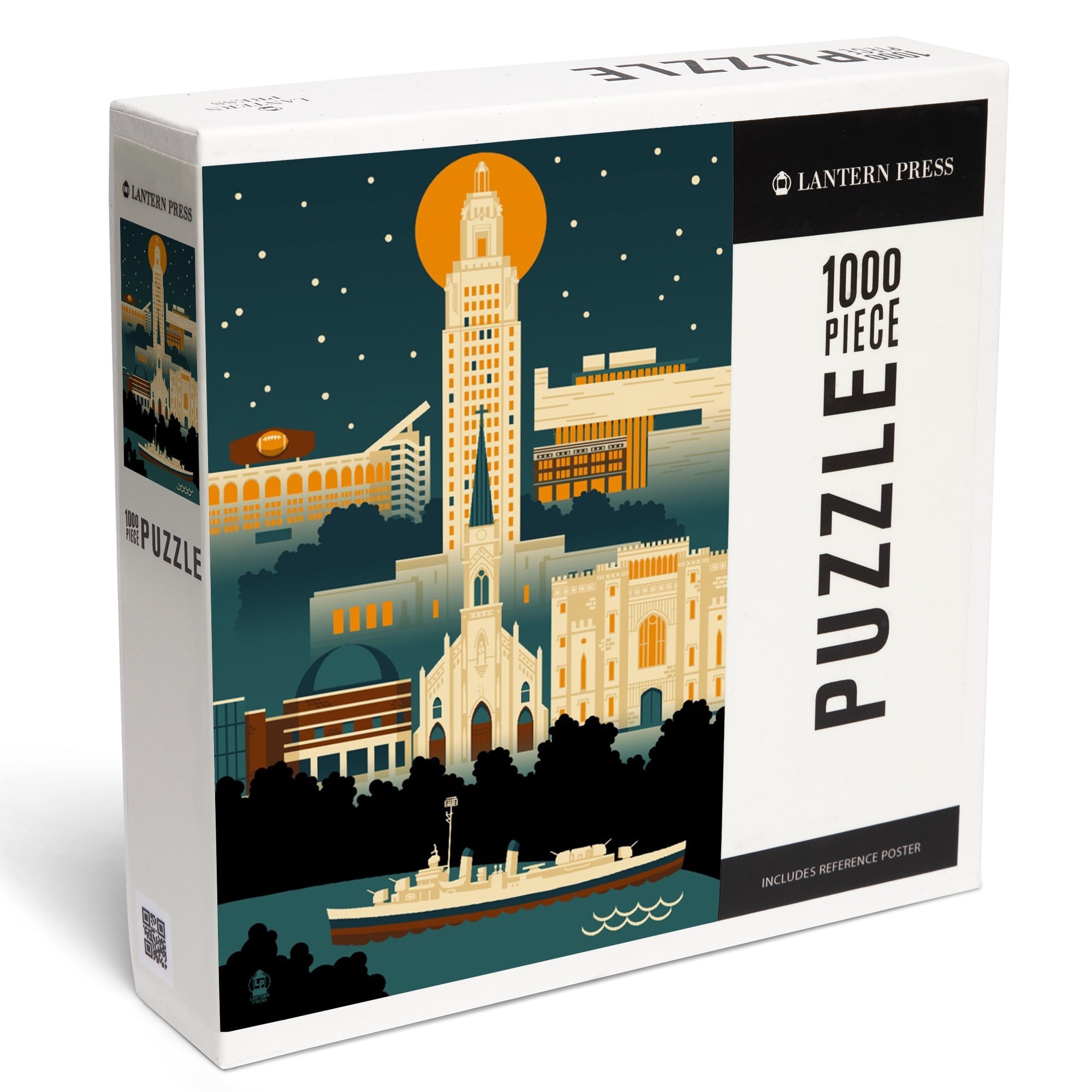 Lantern Press 1000 Piece Jigsaw Puzzle, Baton Rouge, Louisiana, Retro ...