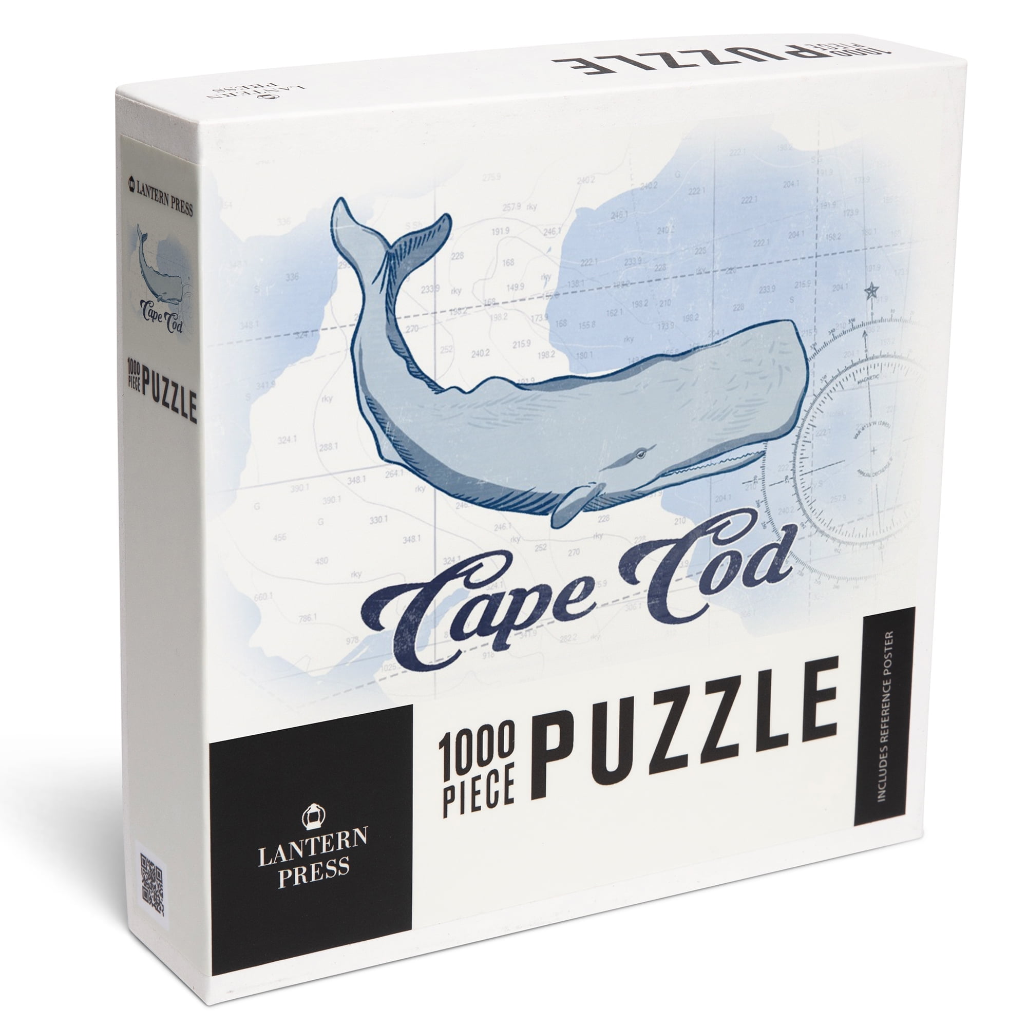 Lantern Press 1000 Piece Jigsaw Puzzle, Cape Cod, Massachusetts, Whale ...