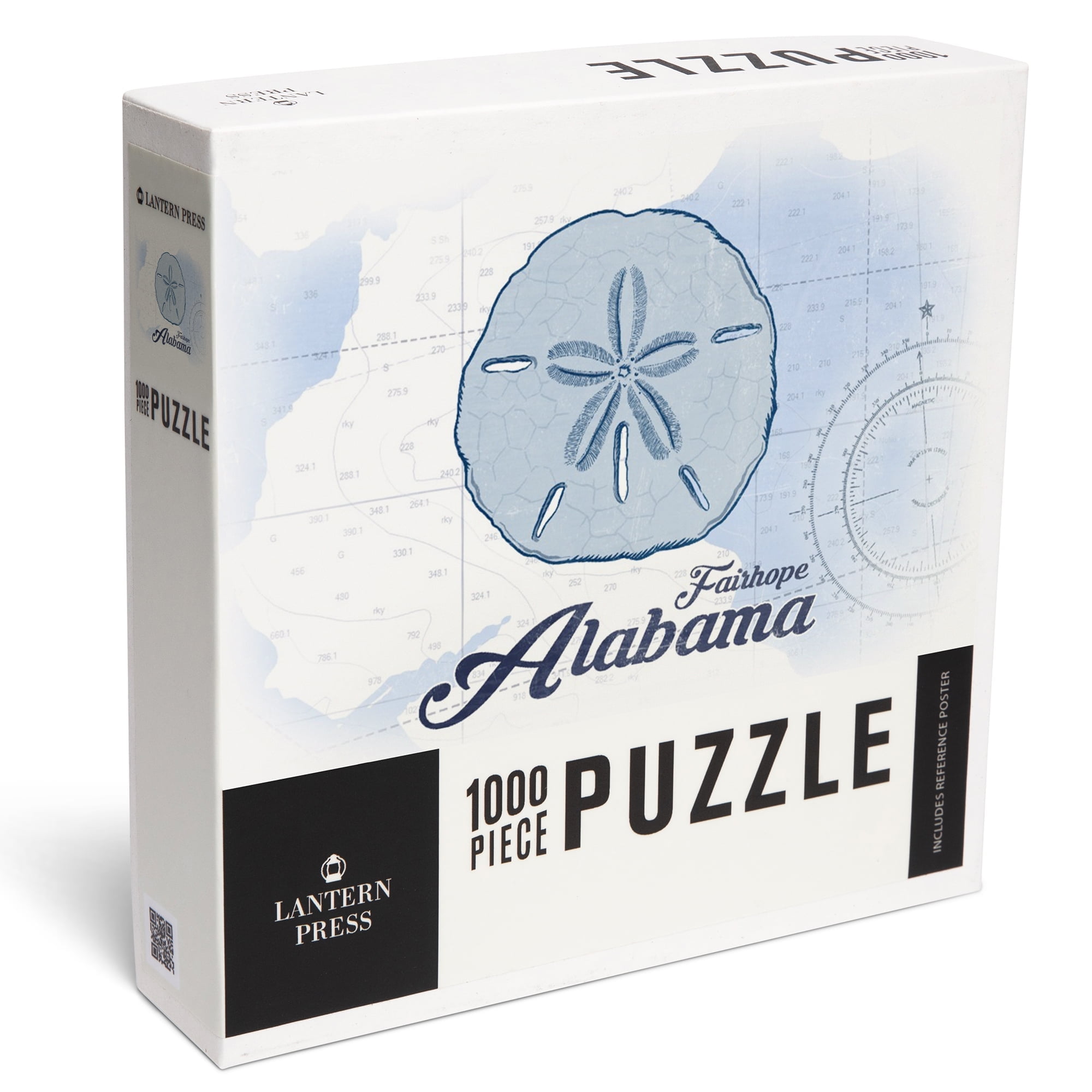 Lantern Press 1000 Piece Jigsaw Puzzle, Fairhope, Alabama, Sand Dollar ...