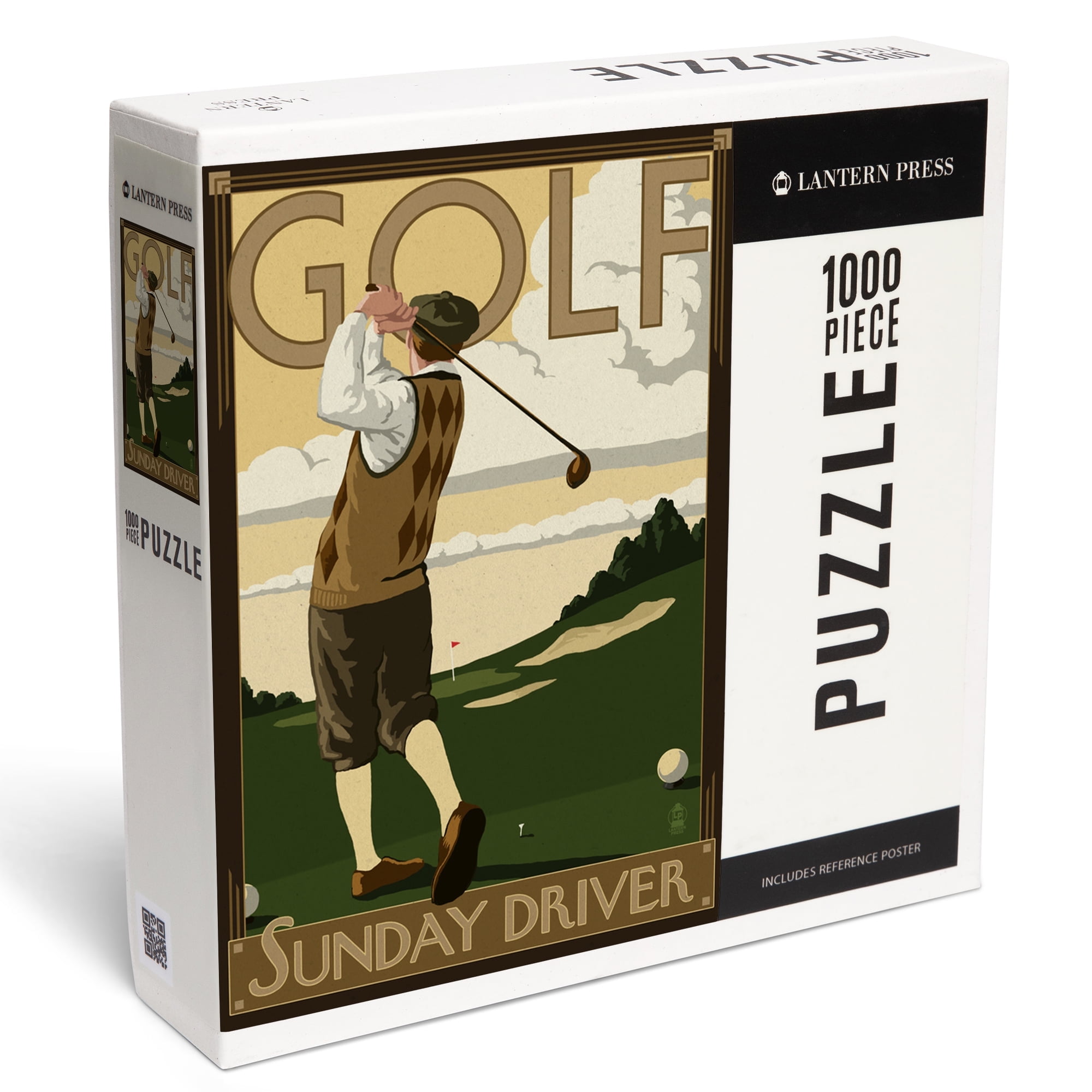 Lantern Press 1000 Piece Jigsaw Puzzle, Golf, Sunday Driver - Walmart.com