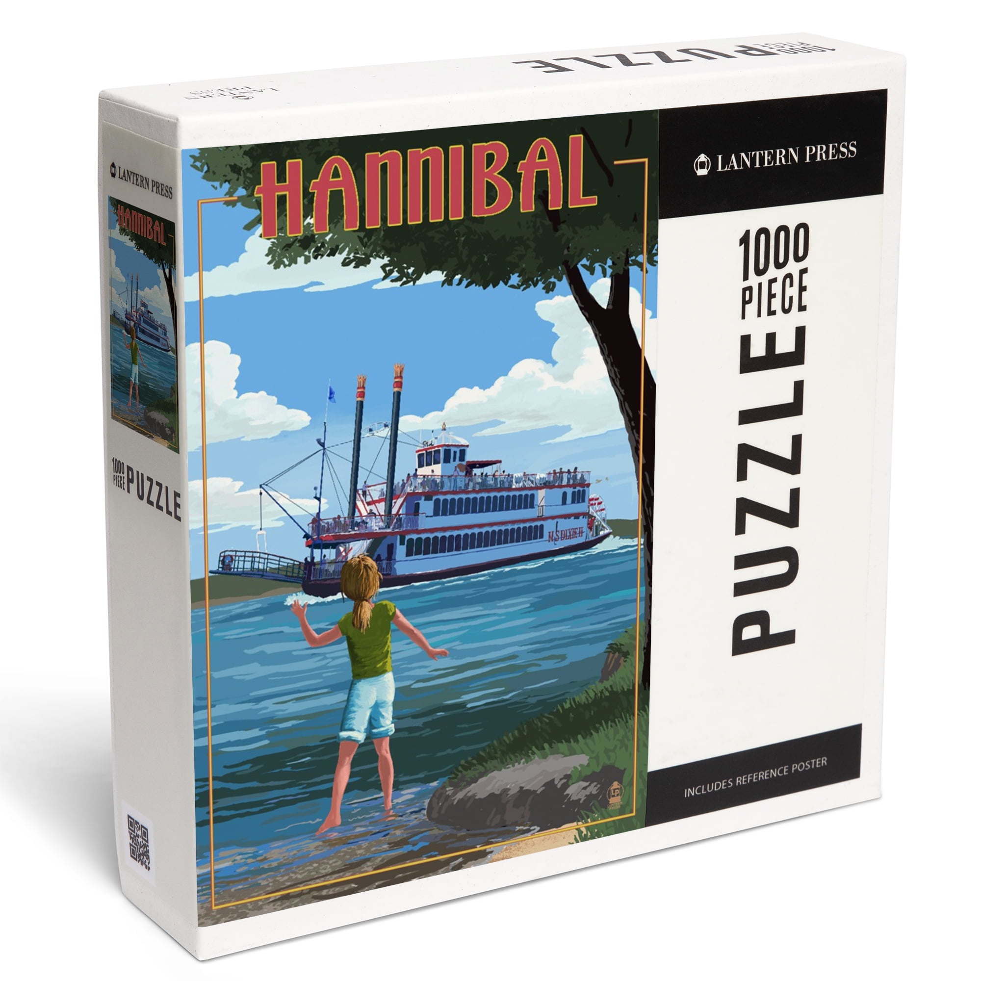 Lantern Press 1000 Piece Jigsaw Puzzle, Hannibal, Missouri, River Boat ...