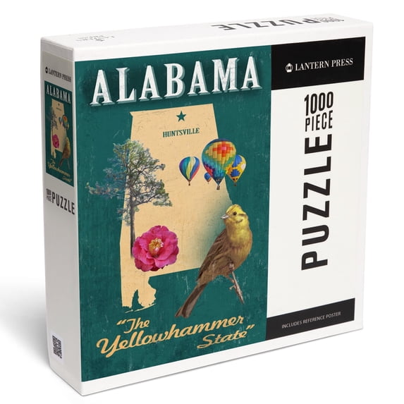 Lantern Press 1000 Piece Jigsaw Puzzle, Huntsville, Alabama, State ...