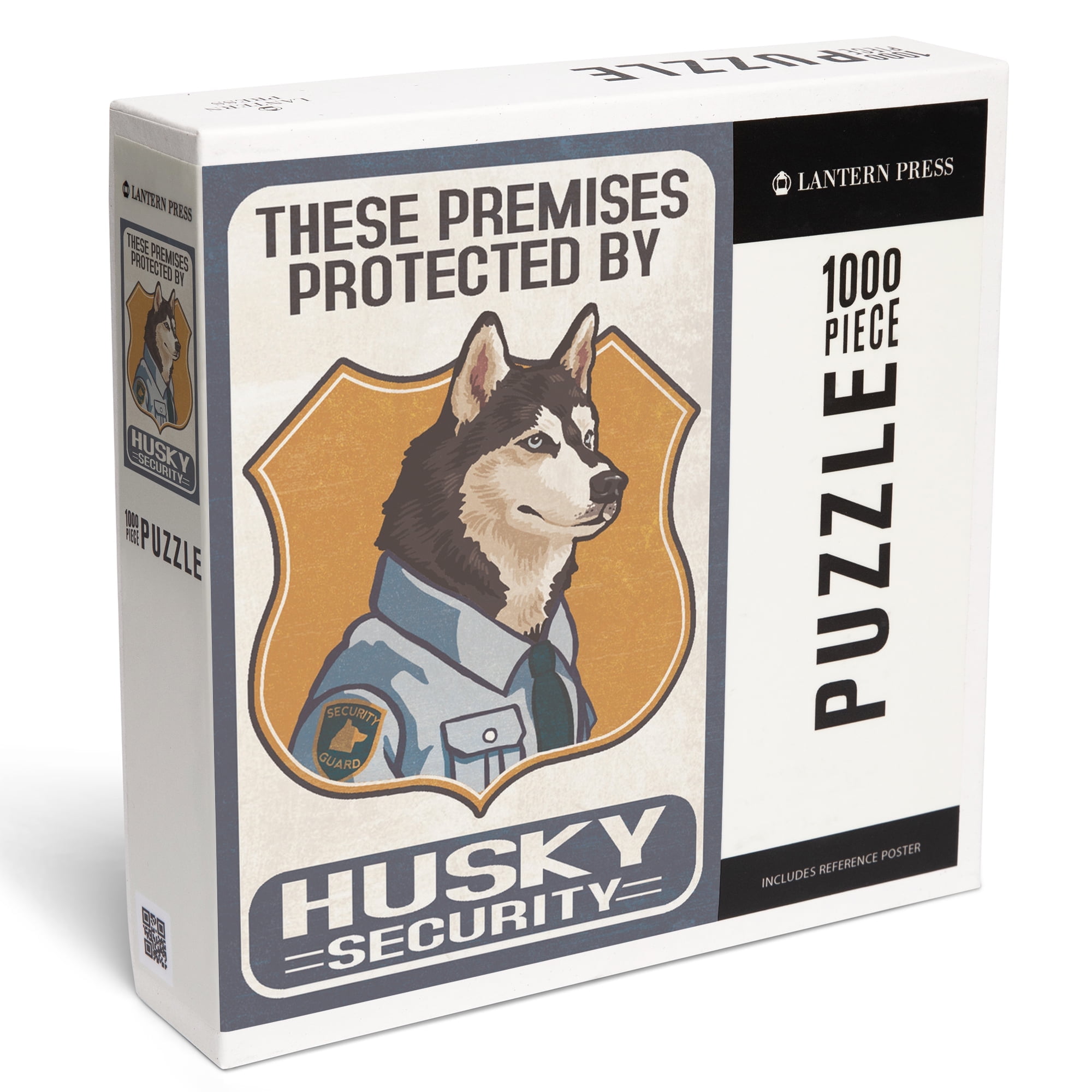 Lantern Press 1000 Piece Jigsaw Puzzle, Husky Security, Dog Sign ...