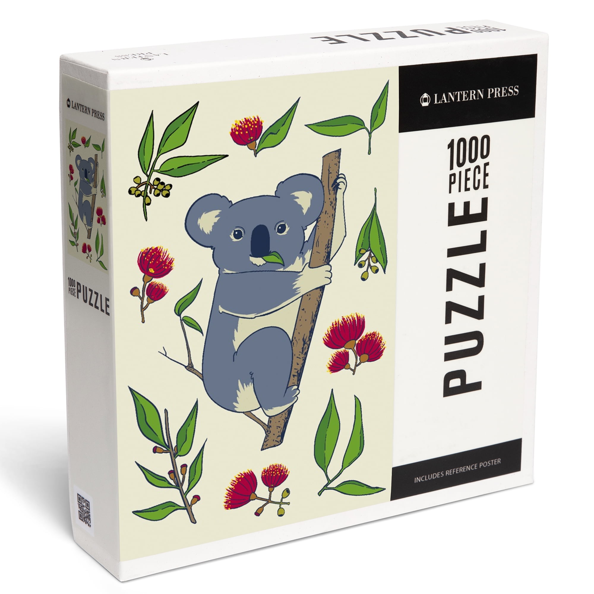 Lantern Press 1000 Piece Jigsaw Puzzle, Koala, Whimsical Doodle Style ...
