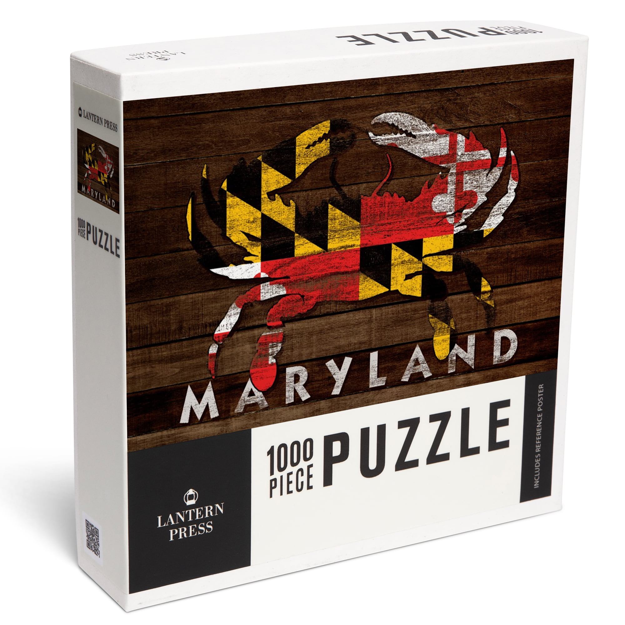 Lantern Press 1000 Piece Jigsaw Puzzle, Maryland, Dark Rustic State ...