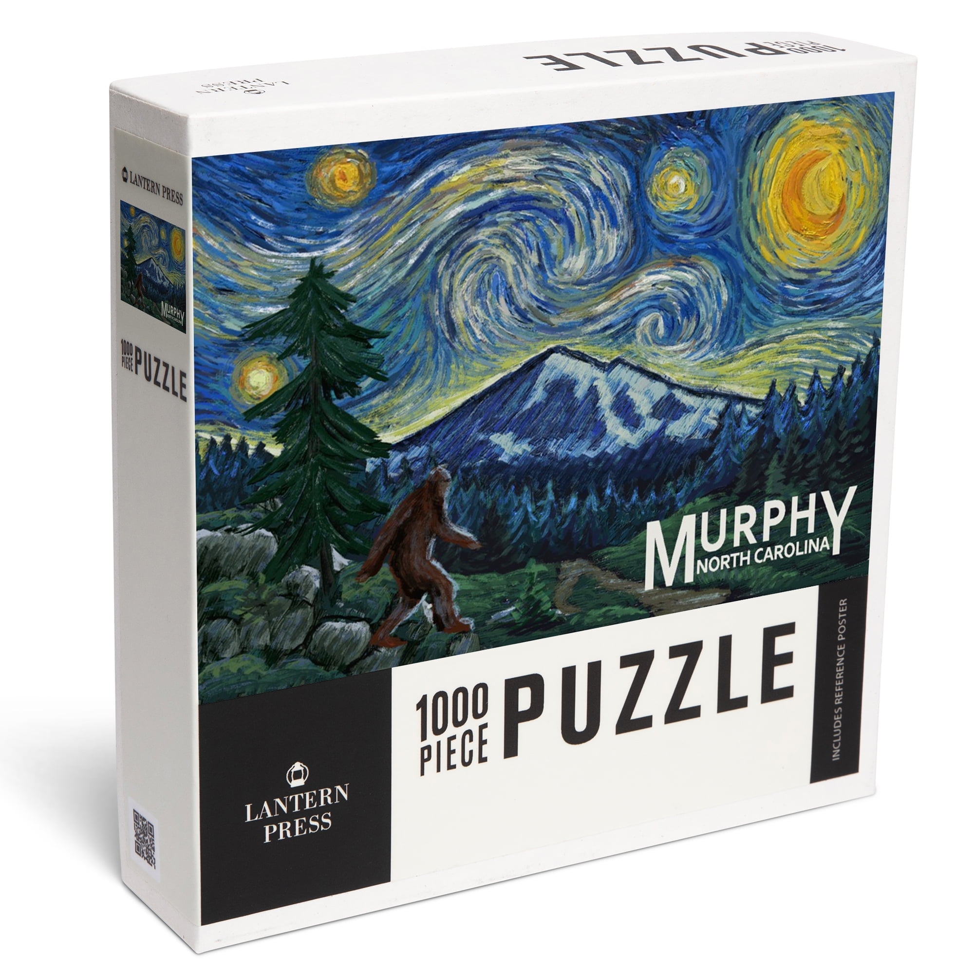 Lantern Press 1000 Piece Jigsaw Puzzle, Murphy, North Carolina, Bigfoot ...