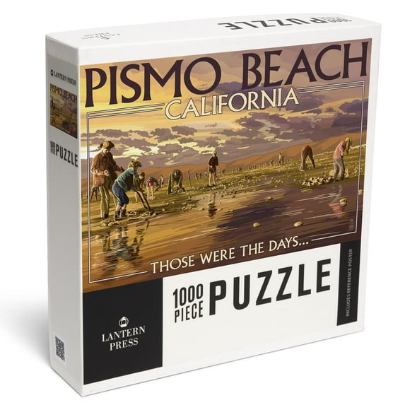 Lantern Press 1000 Piece Jigsaw Puzzle, Pismo Beach, California, Clam ...