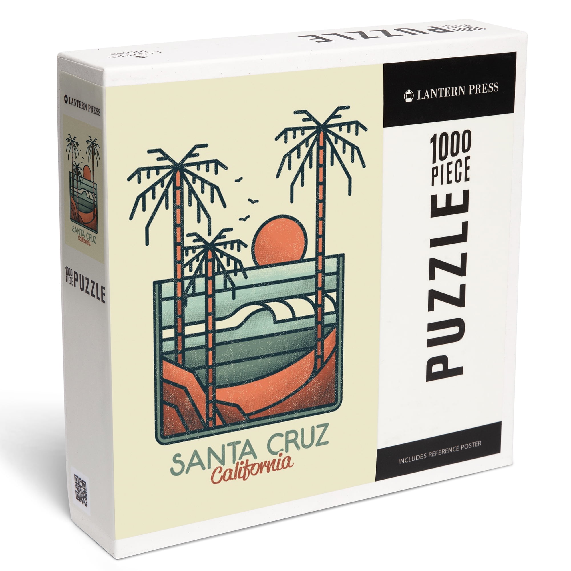 Lantern Press 1000 Piece Jigsaw Puzzle, Santa Cruz, California, Palm ...