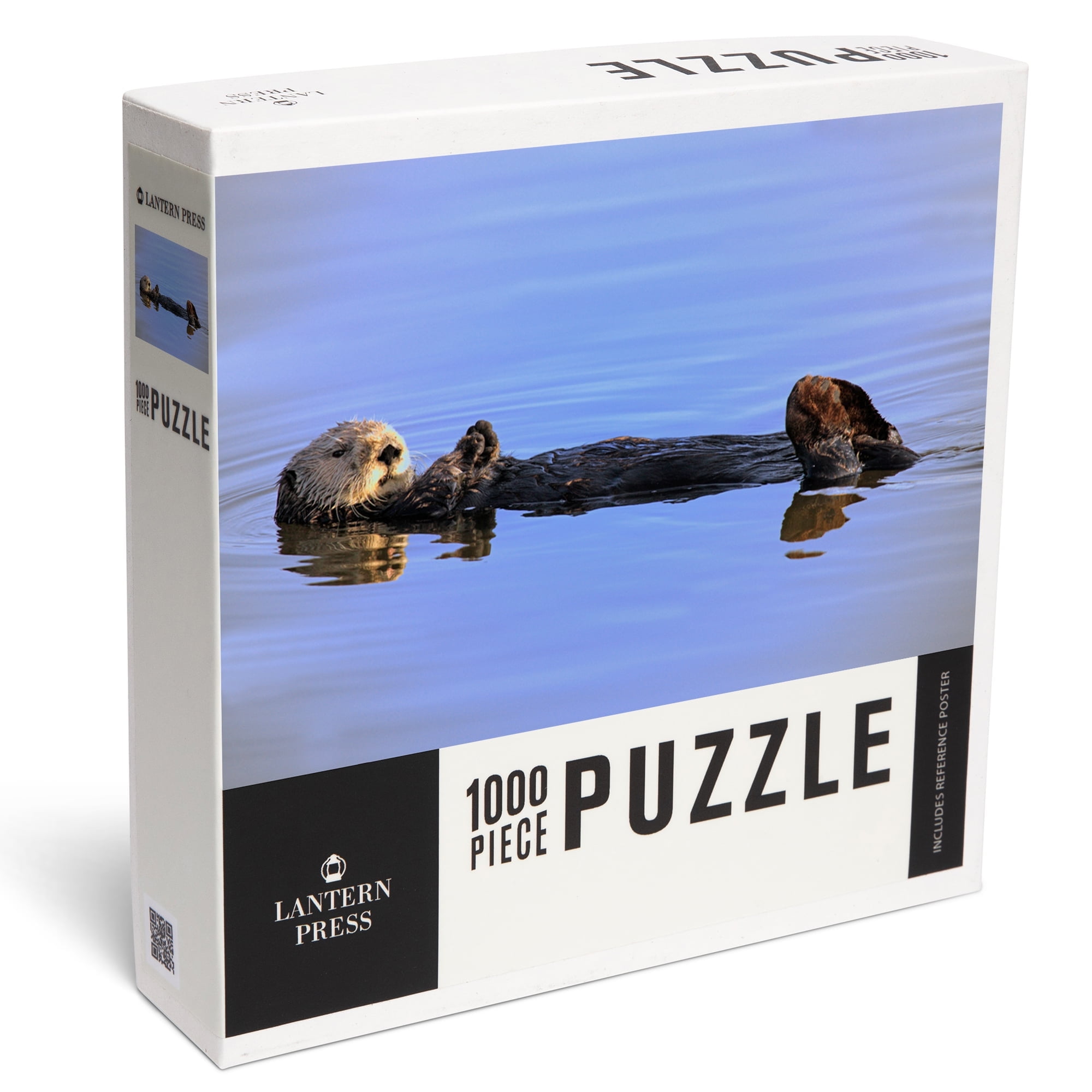 Lantern Press 1000 Piece Jigsaw Puzzle, Sea Otter Relaxing - Walmart.com
