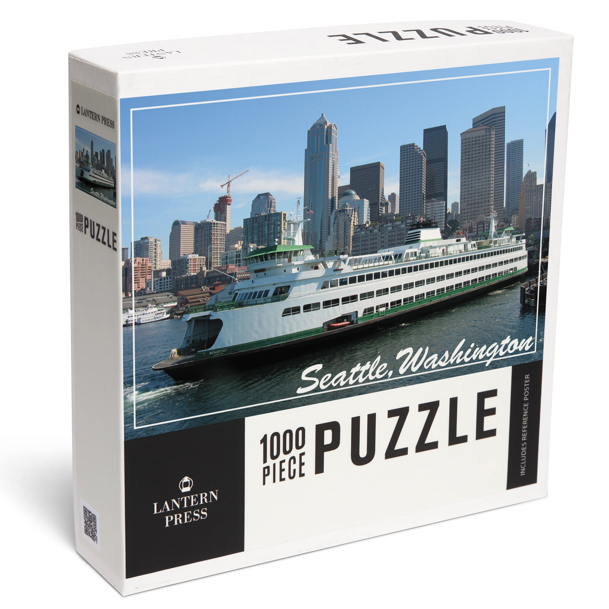 Lantern Press 1000 Piece Jigsaw Puzzle, Seattle, Washington, Ferry and ...