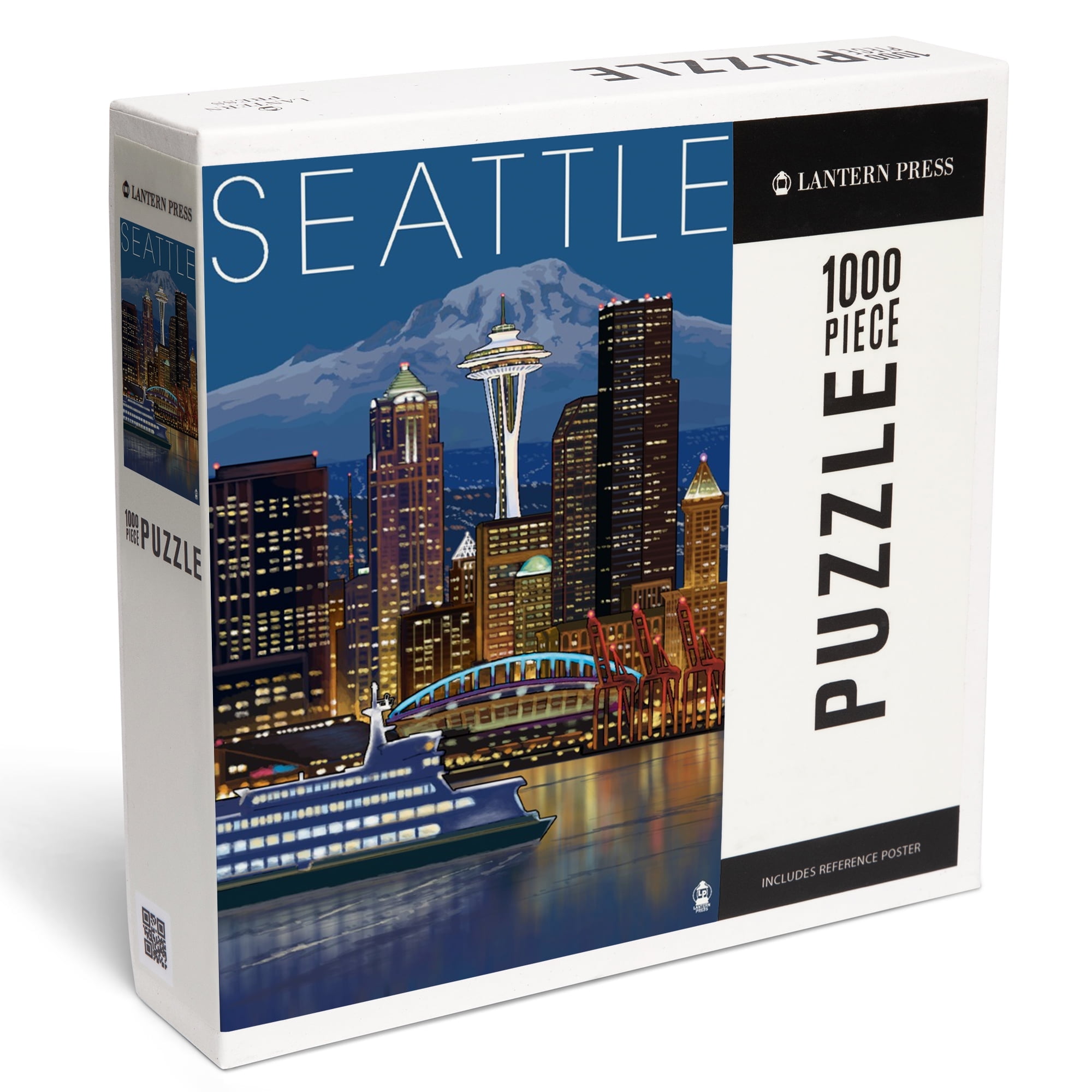 Lantern Press 1000 Piece Jigsaw Puzzle, Seattle, Washington, Skyline at ...