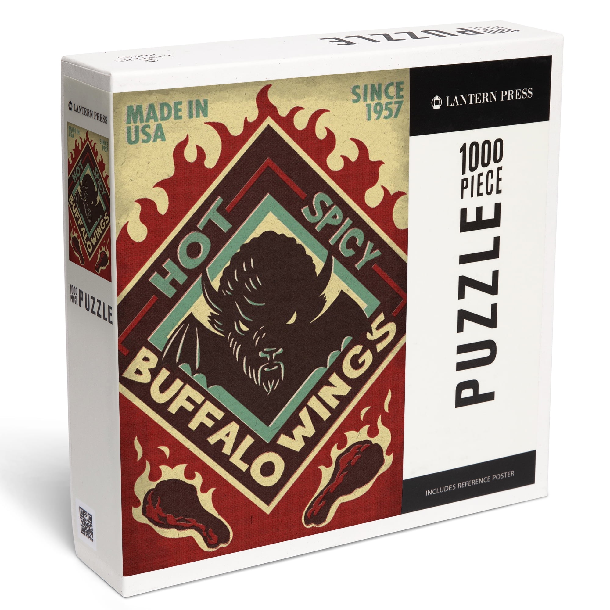 Lantern Press 1000 Piece Jigsaw Puzzle, Spicy Buffalo Wings - Walmart.com