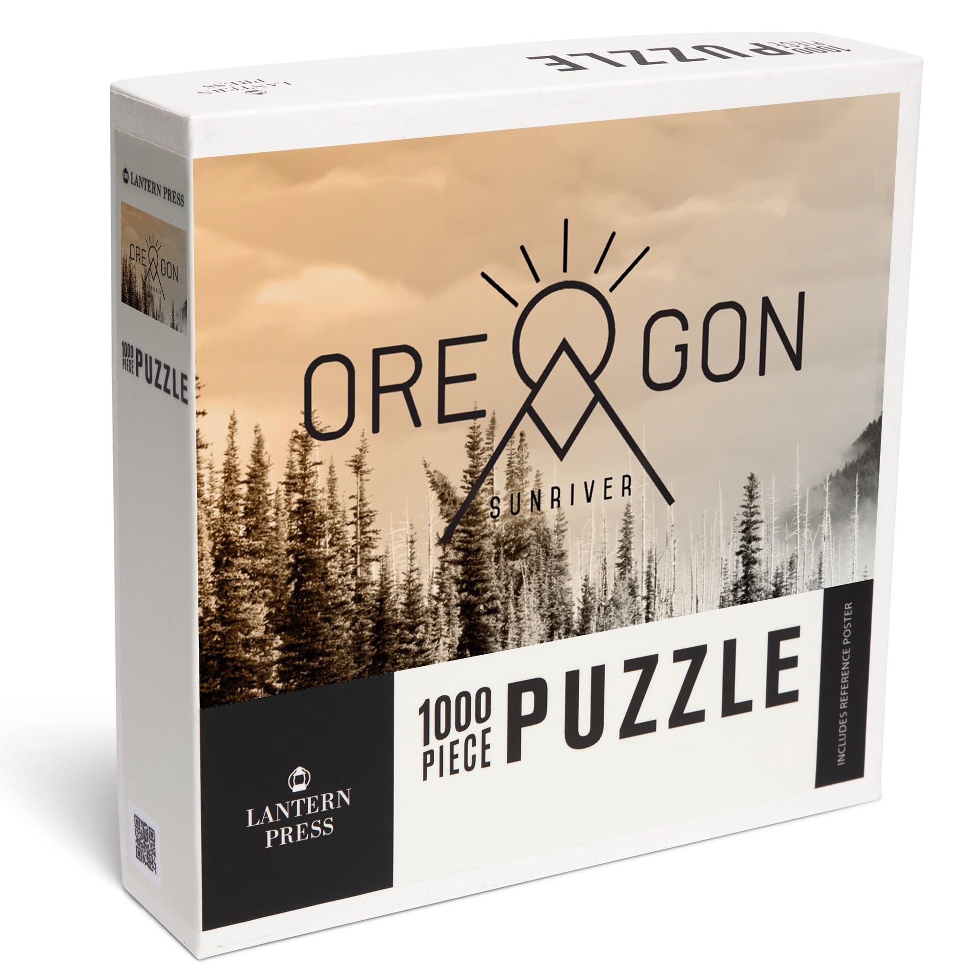 Lantern Press 1000 Piece Jigsaw Puzzle, Sunriver, Oregon, Badge and ...