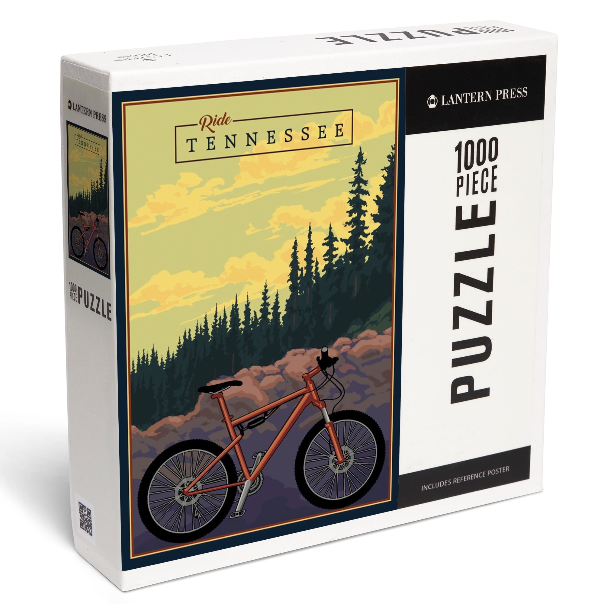 Lantern Press 1000 Piece Jigsaw Puzzle, Tennessee, Mountain Bike, Ride ...