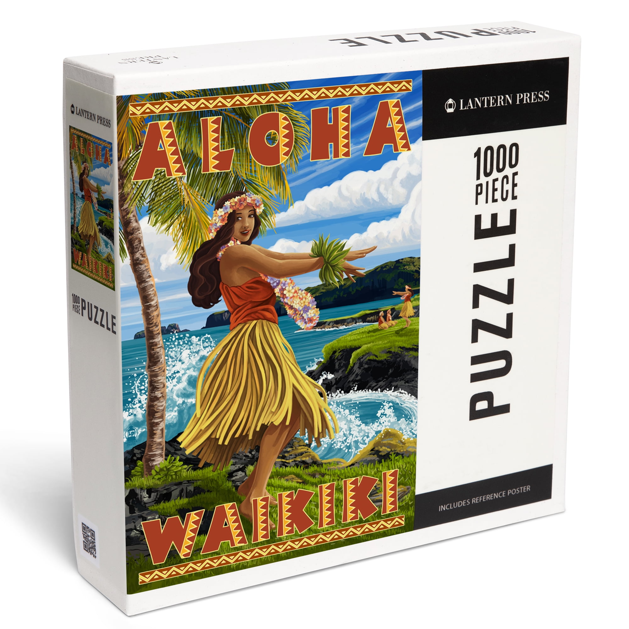 Lantern Press 1000 Piece Jigsaw Puzzle, Waikiki, Hawaii, Aloha, Hawaii ...