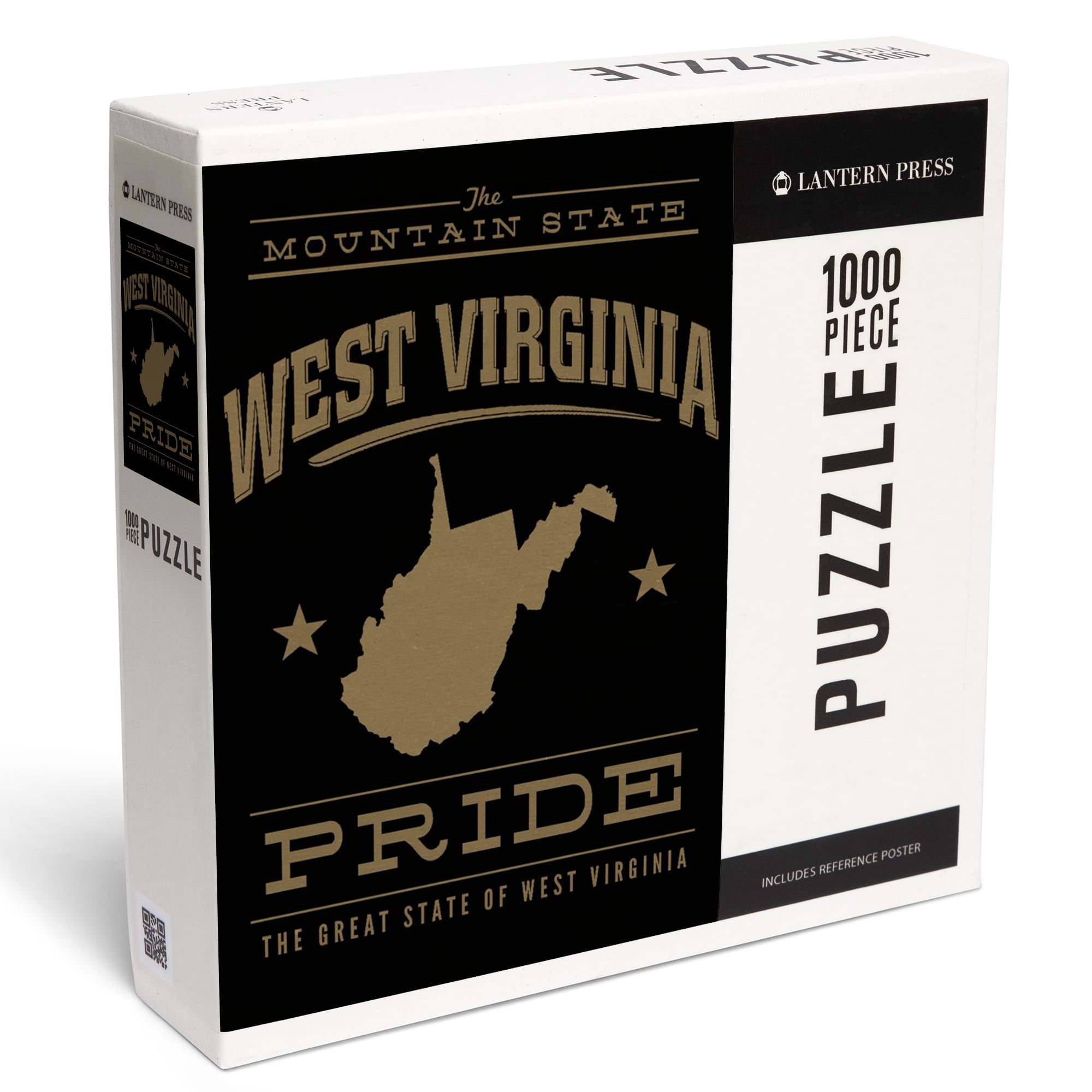 Lantern Press 1000 Piece Jigsaw Puzzle, West Virginia State Pride, Gold ...