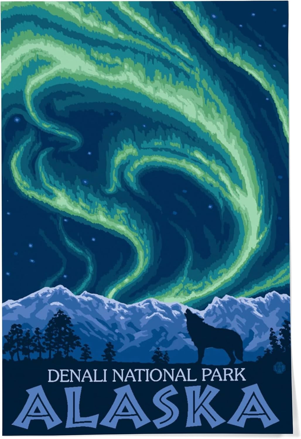 Lantern Press 24x36 Inch Giclee Art Print Wall Decor, Denali National Park, Alaska, Northern ...