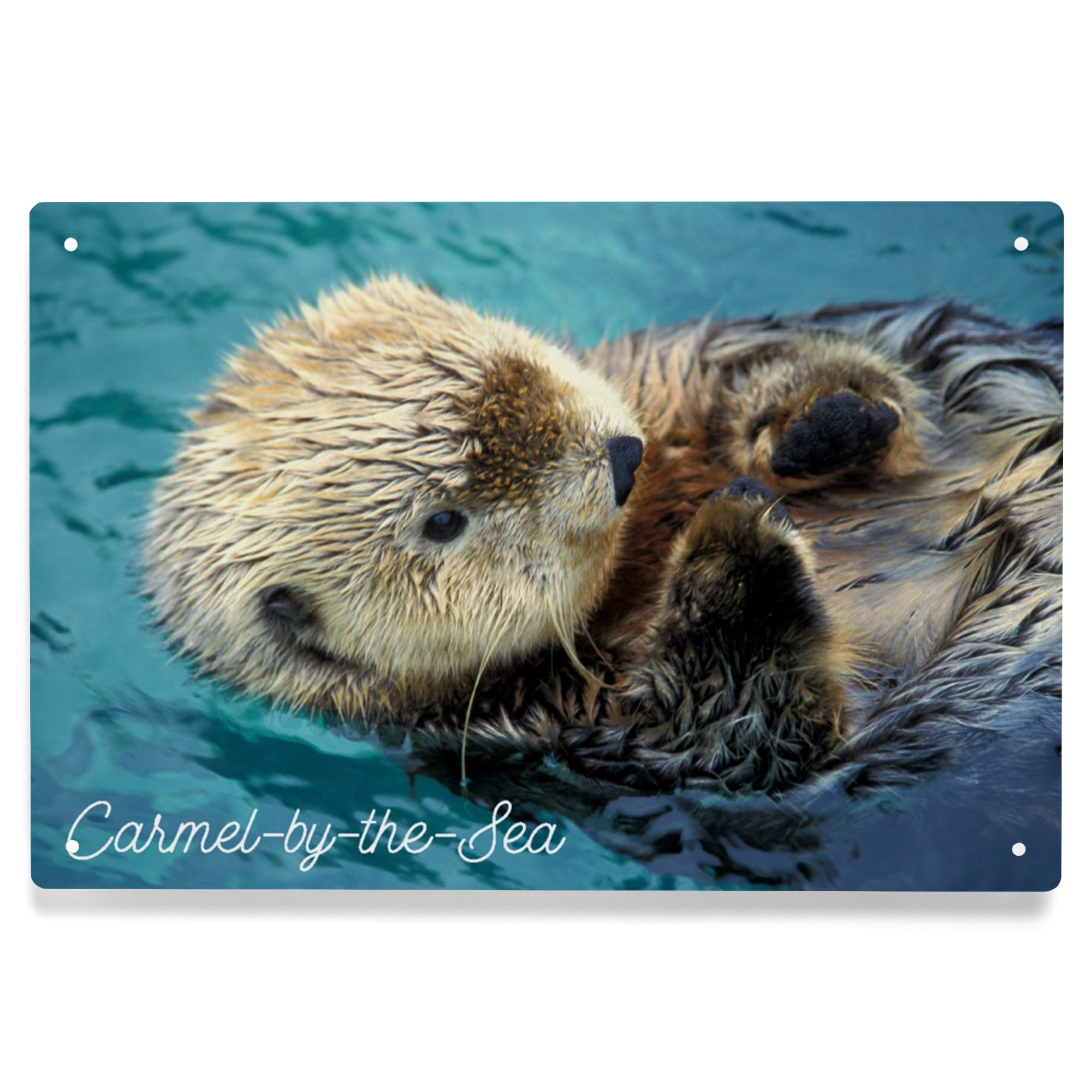 Lantern Press 6x9 Inch Metal Sign, Carmel-by-the-Sea, California, Sea ...
