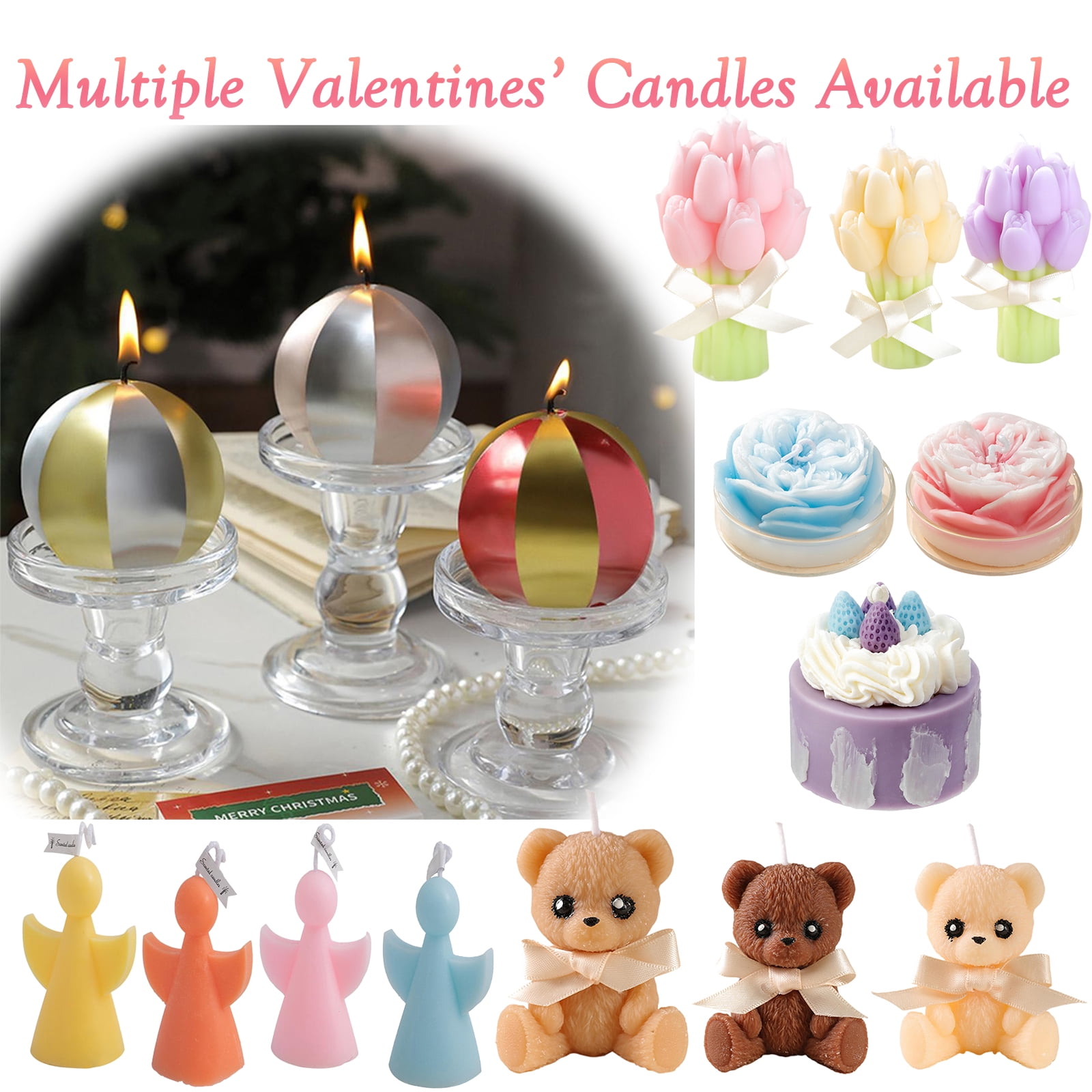 Lantern Shape Valentine's Day Decorative Scented Candles, Metal ...