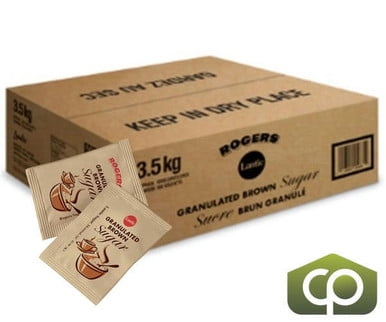 Lantic Sugar Light Brown Granulated, 3.5g/7.7 lbs, 1000/Case - Walmart.com