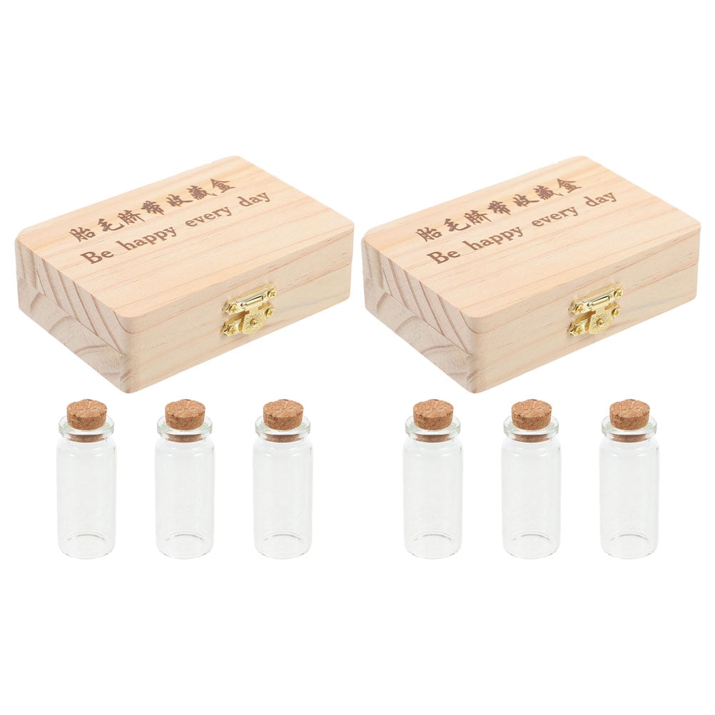 Lanugo Umbilical Cord Storage Box Baby Newborn 11.50X8.00X3.30CM Khaki ...