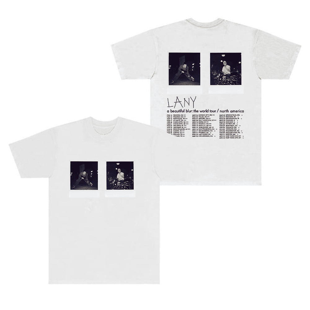 Lany Merch T-Shirt A Beautiful Blur World Tour T Shirts Photo Printed Women Men Short Sleeve Top ...