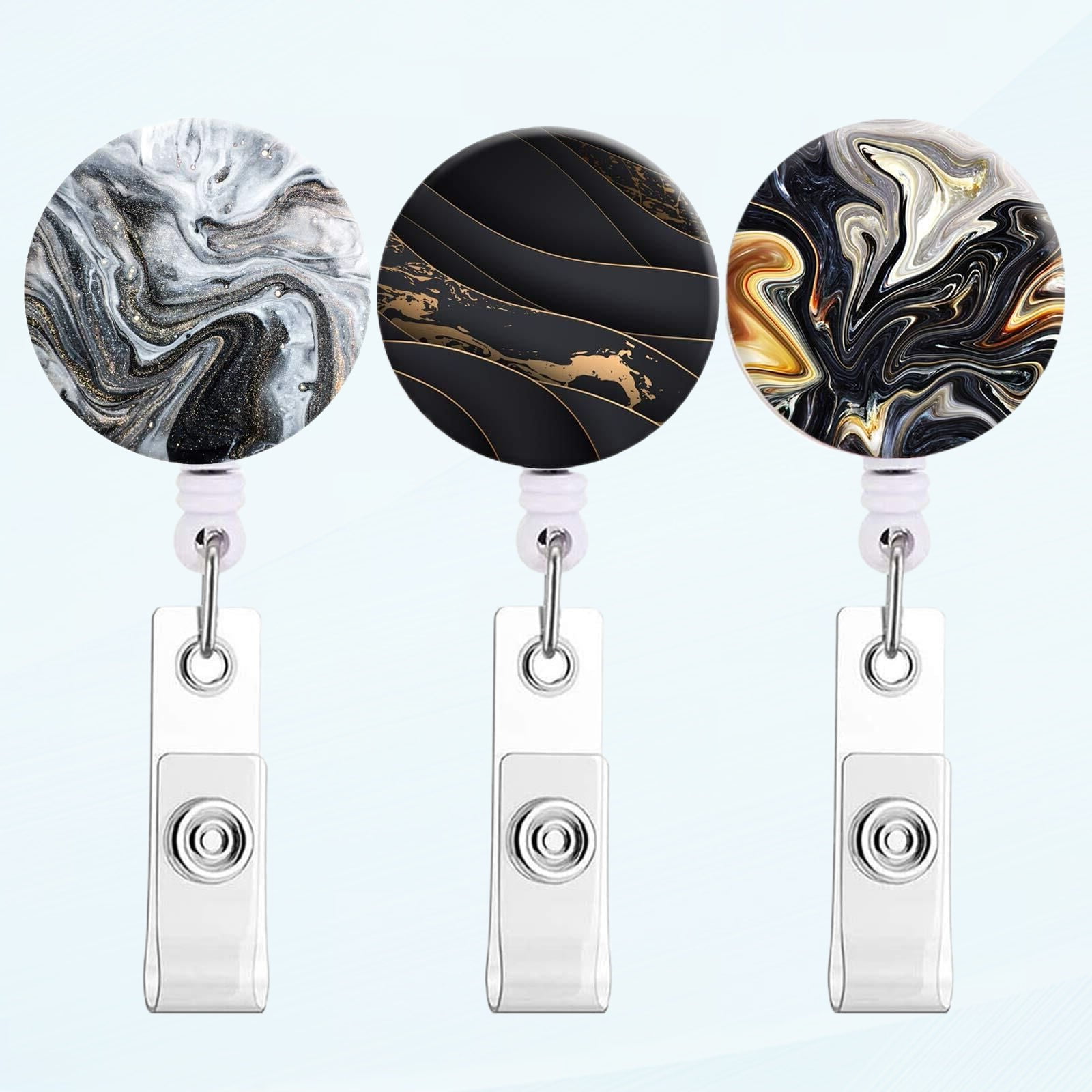 Lanyard with Badge Holder, Heavy Duty Retractable Badge Reel with Neck ...