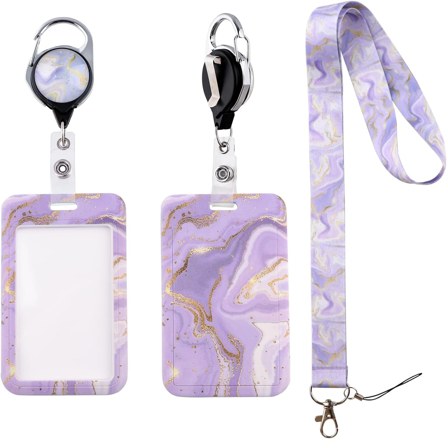 Lanyard with ID Badge Holder Durable Retractable Reel Clip, Designed ...