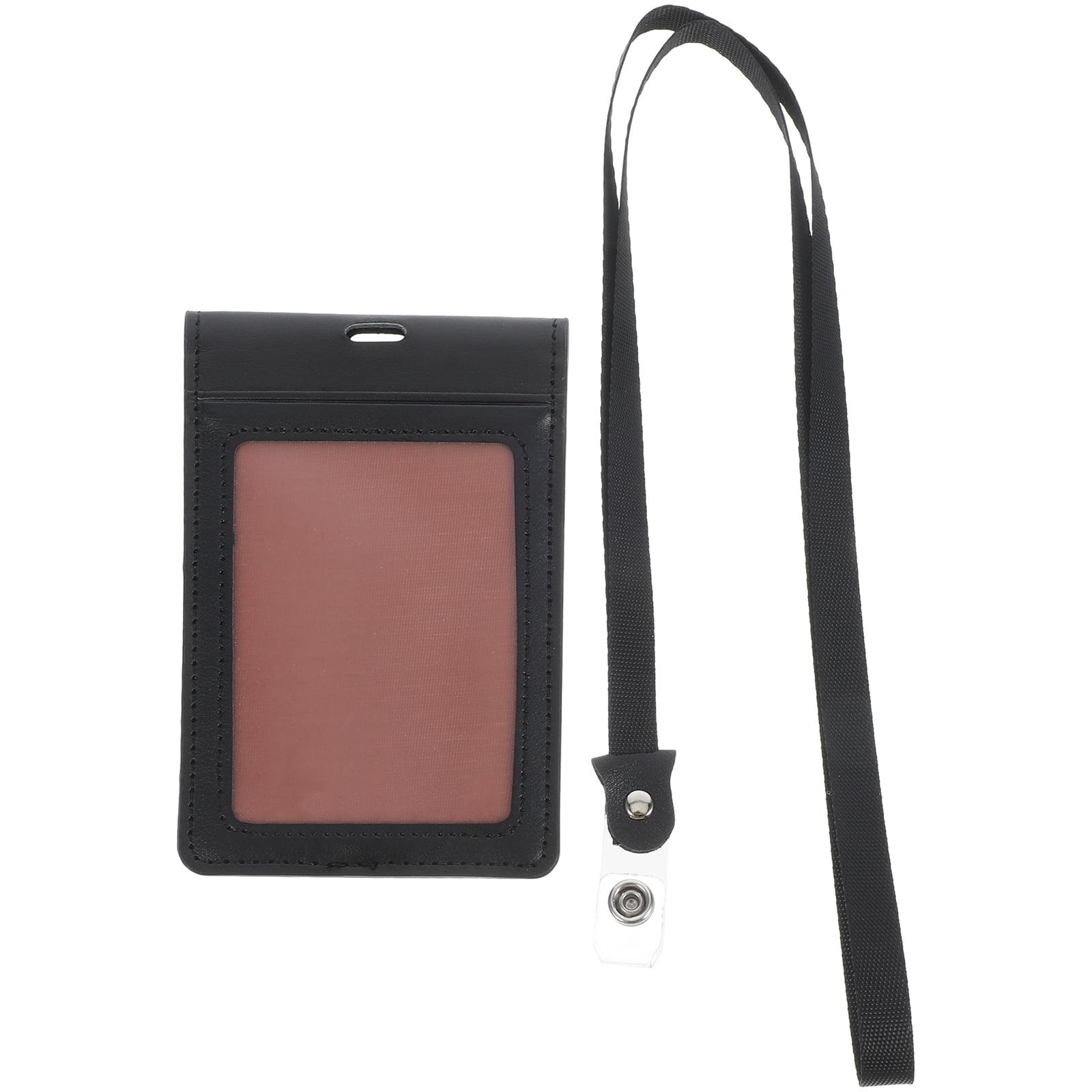 Lanyard Tags ID Card Holder Student 12.00X7.80X0.90CM Black - Walmart.com