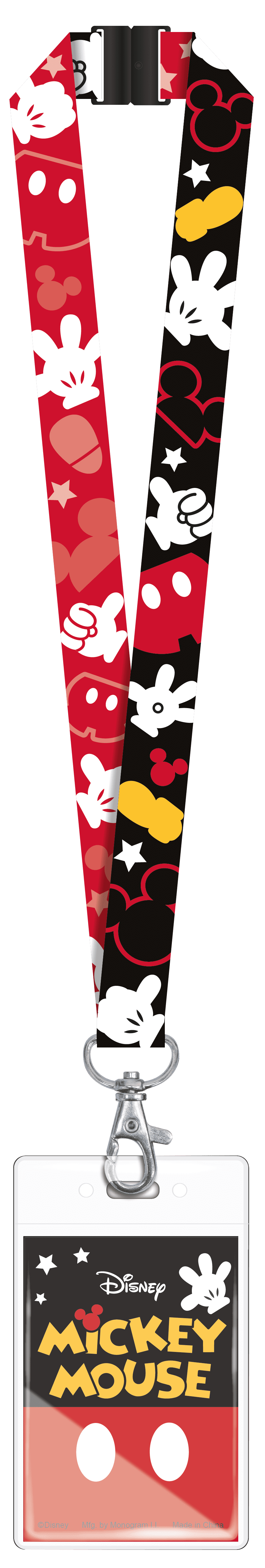 Disney Mickey Mouse Lanyard with Convenient Card Holder - Walmart.com