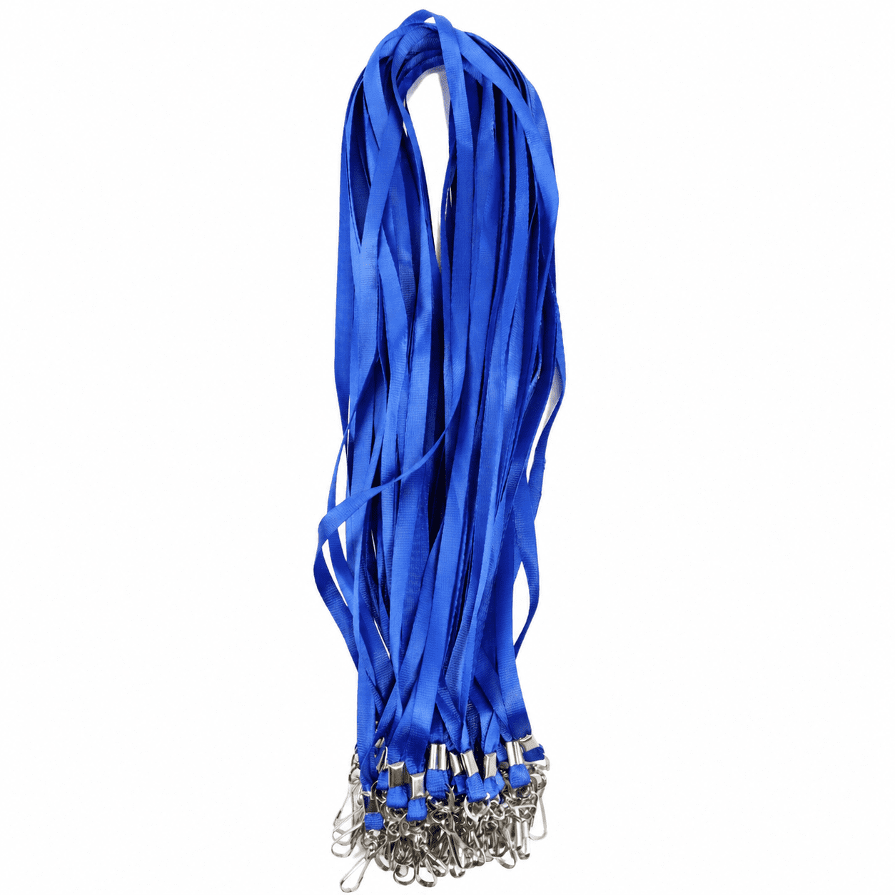 Kabuer, Lanyards for Badges ID, 50 pcs, Flat Nylon Bulk Blue - Walmart.com