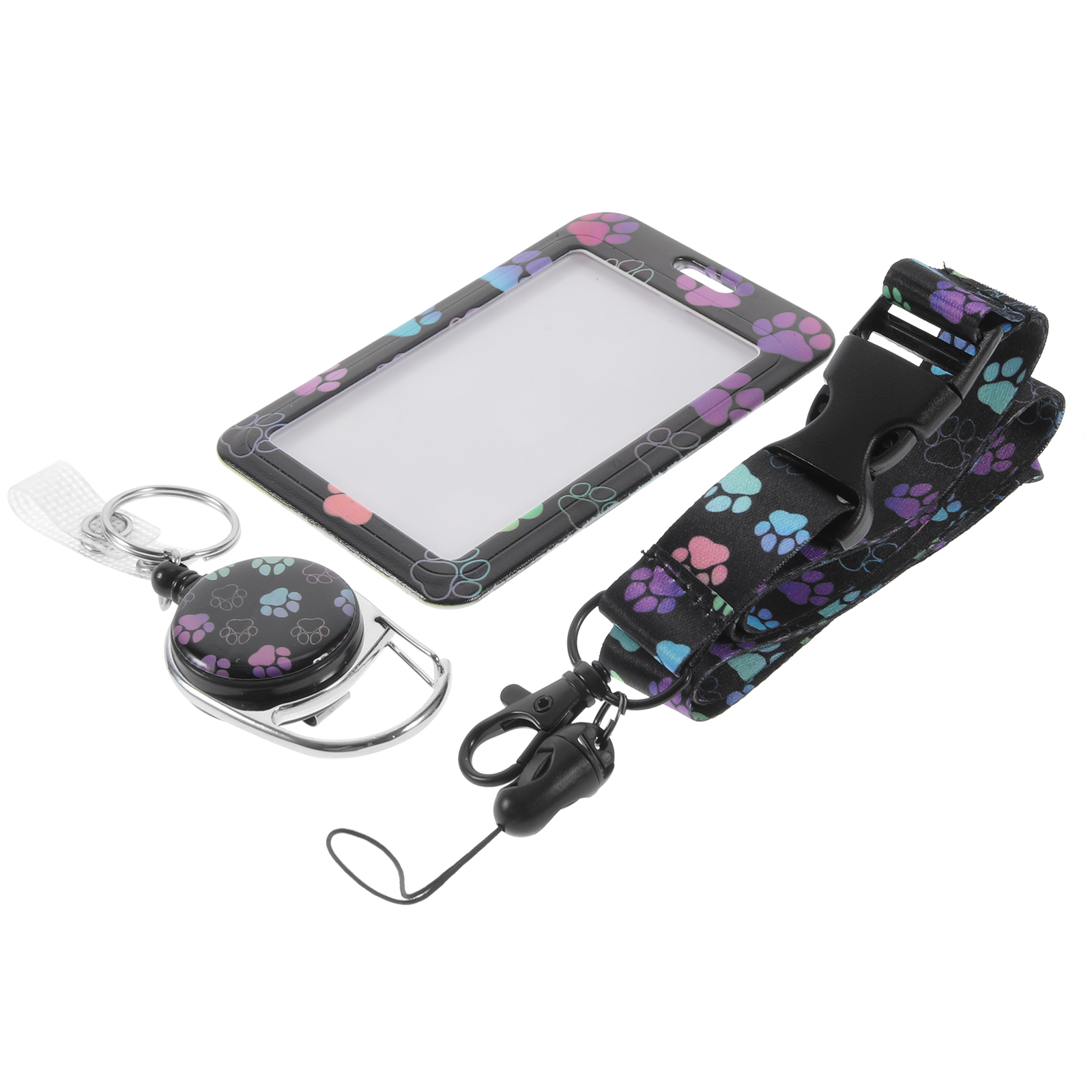 Lanyards for Neck ID Card Holder with String Travel School Use Work ...