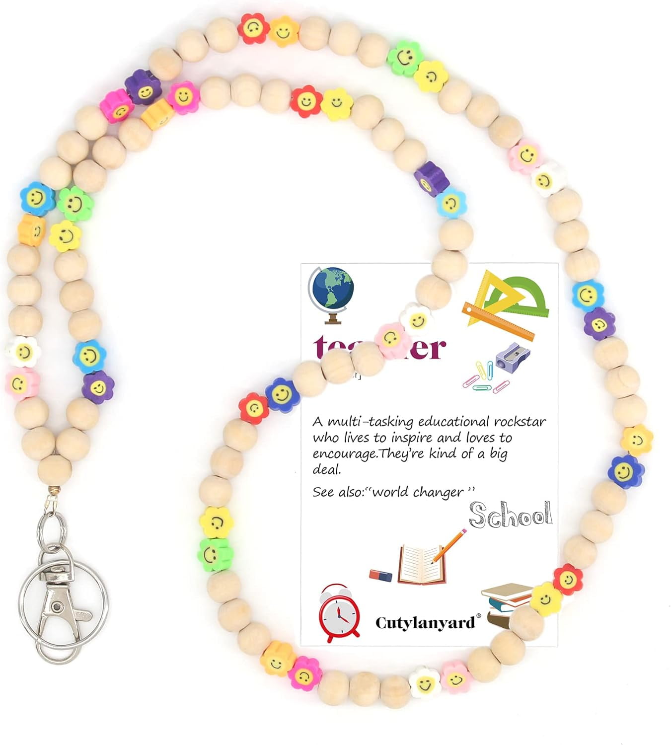 Lanyards for id badges and Keys for Women Come with a Teacher-Themed ...