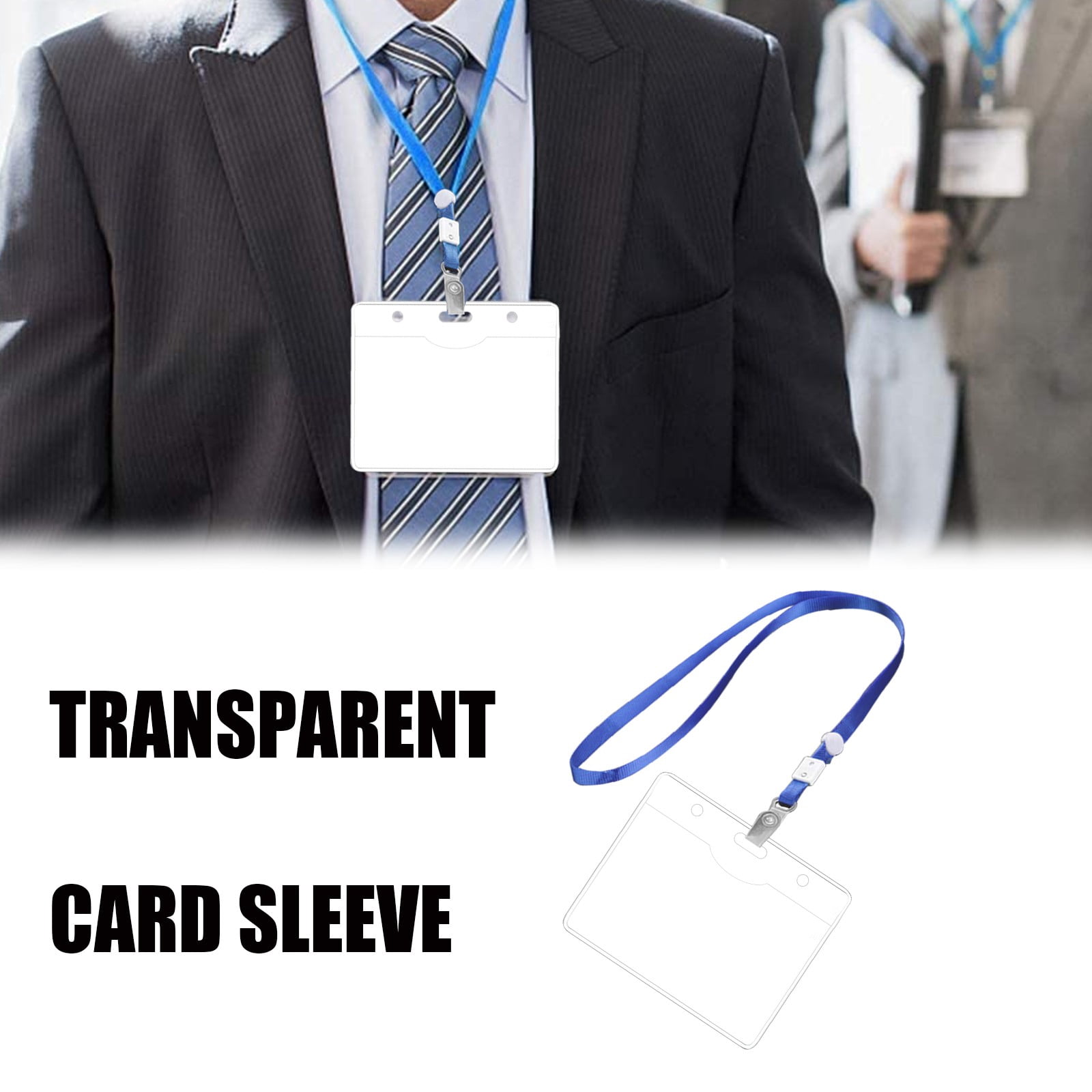 Lanyards with Id Holder Name Badges Waterproof Name tag Badge Holders ...