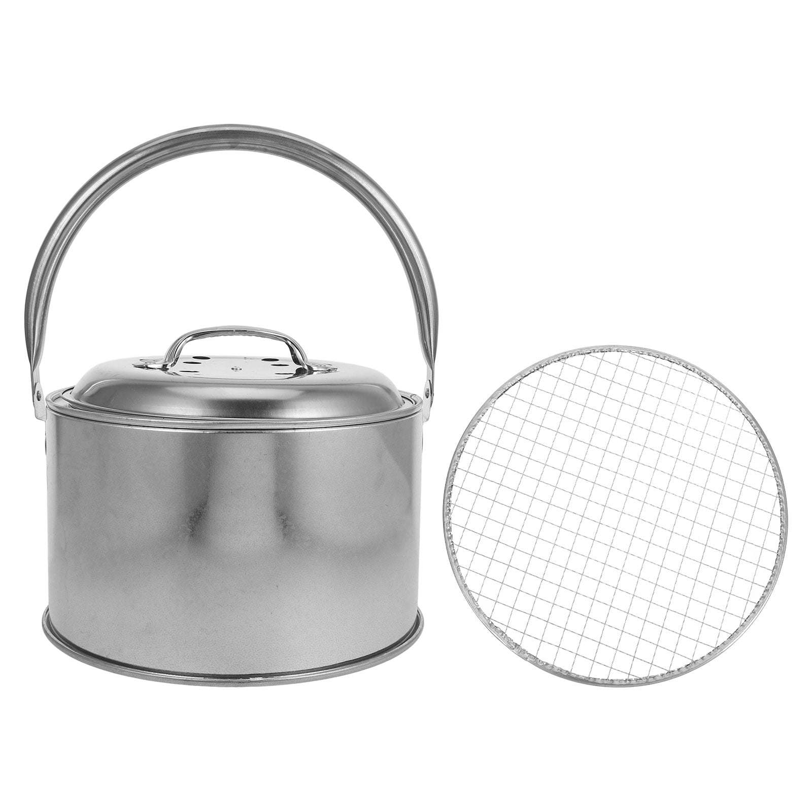 Lanytaeo 1 Set Fire Pit And Grill Barbecue Grill Fire Pit Bucket Small ...