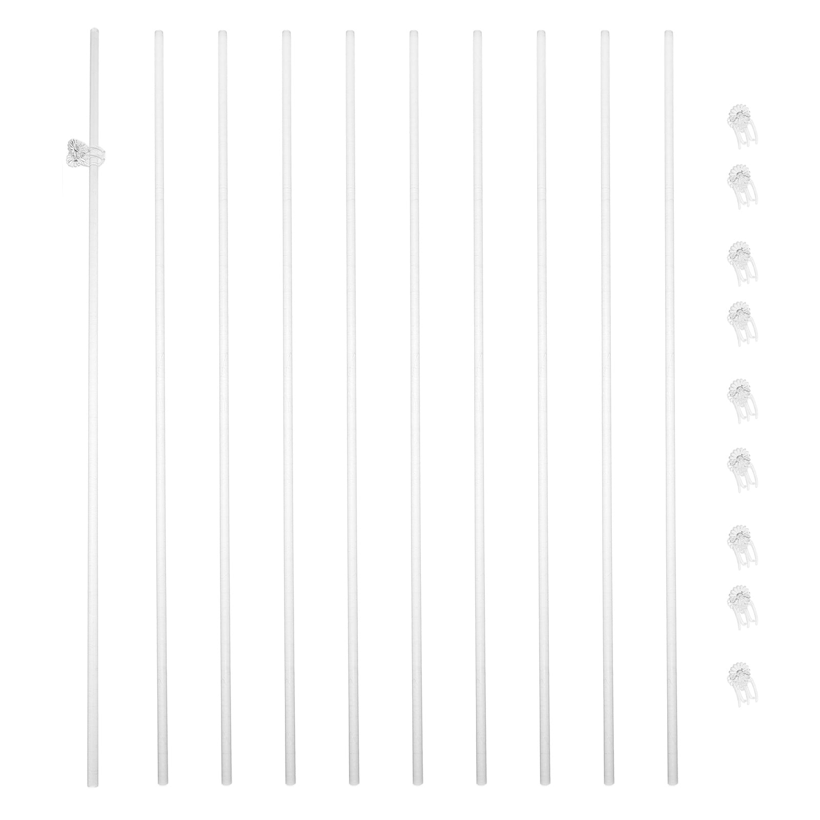 Lanytaeo 1 Set Support Stick Orchid Stakes Plant Support Clips Branch ...