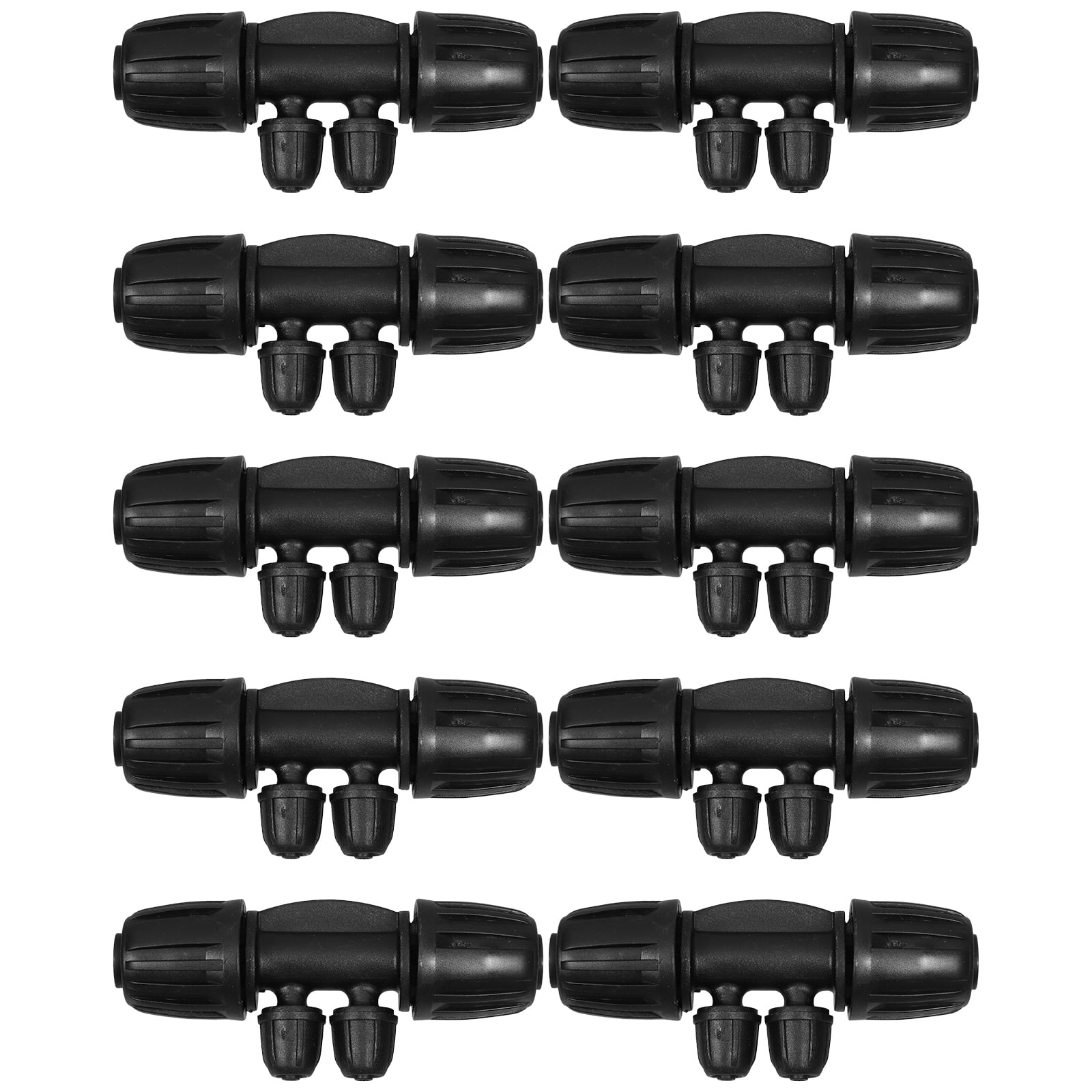 Lanytaeo 10pcs Drip Irrigation Fittings 4 Way Connectors Quick Connect ...