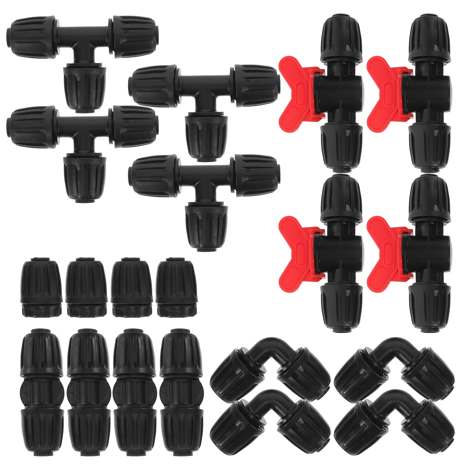 Lanytaeo 20pcs Irrigation Fittings Irrigation Connectors Drip ...