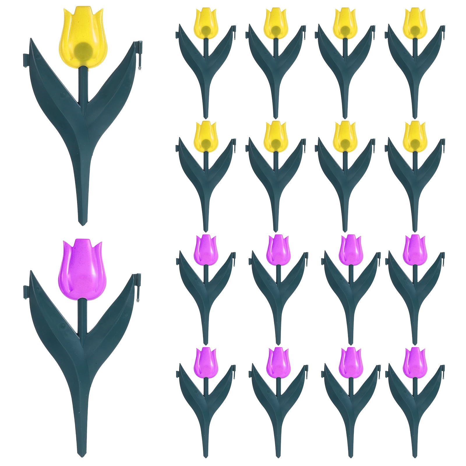 Lanytaeo 20pcs Landscape Edging and Tulip Garden Edging for Landscaping ...