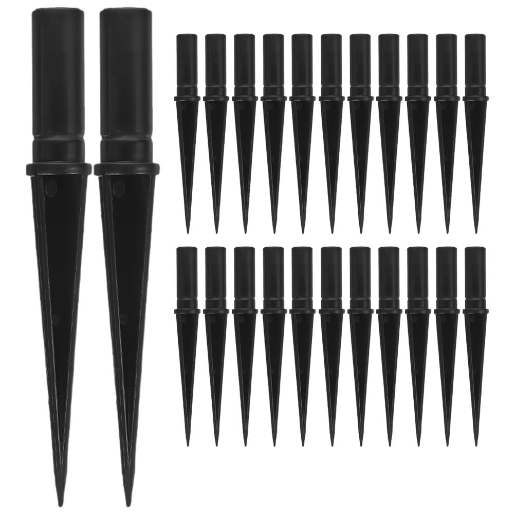 Lanytaeo 24pcs Metal Replacement Stakes For Solar Lights Outdoor Solar ...