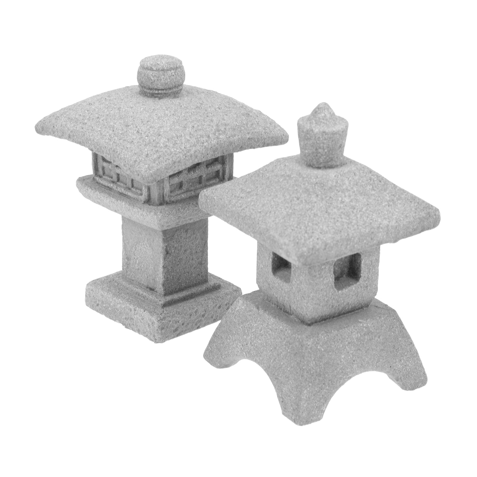 Lanytaeo 2pcs Simulated Sandstone Crafts Lifelike Stone Model Bonsai ...