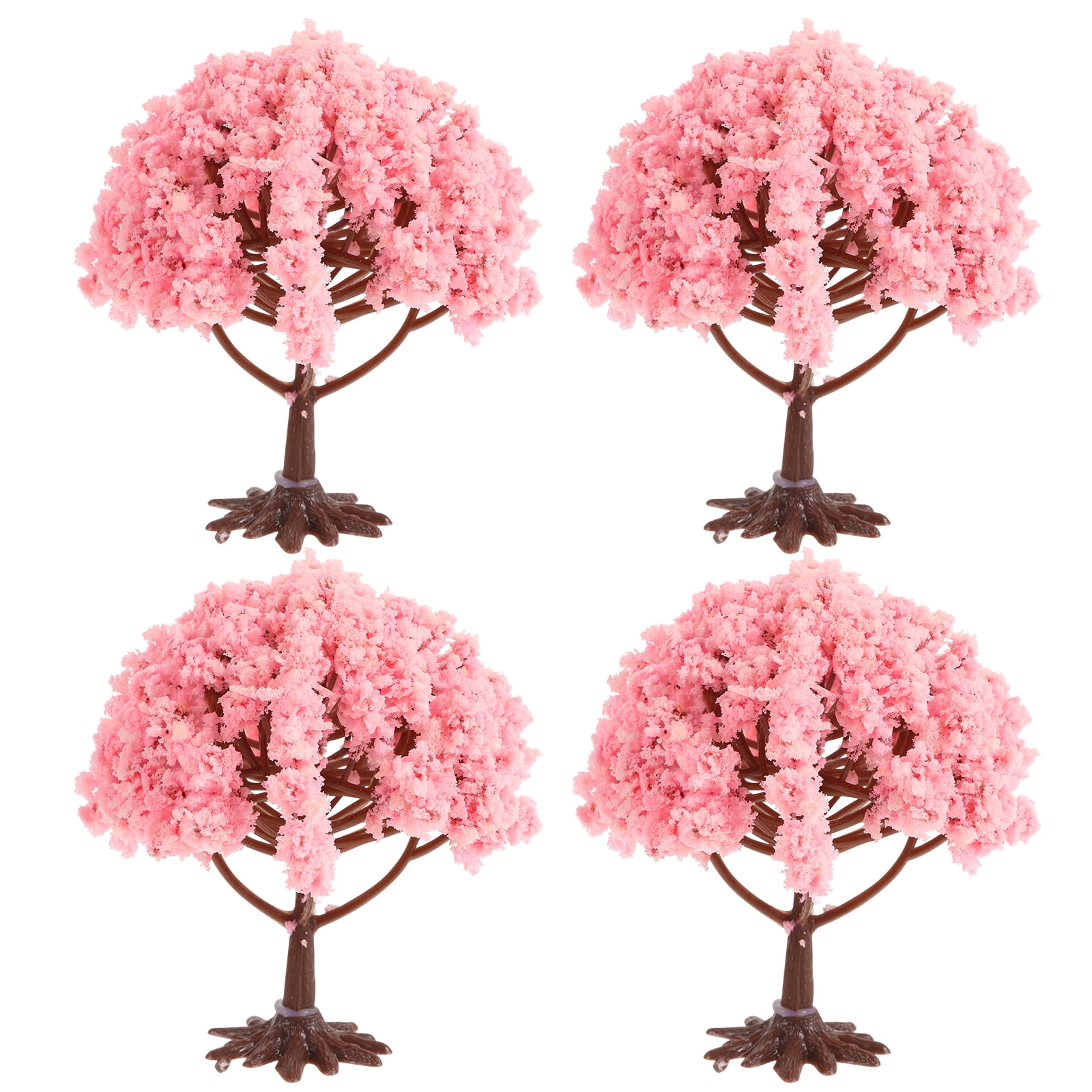 Lanytaeo 4pcs Artificial Blossom Tree Cherry Blossom Trees Decor ...