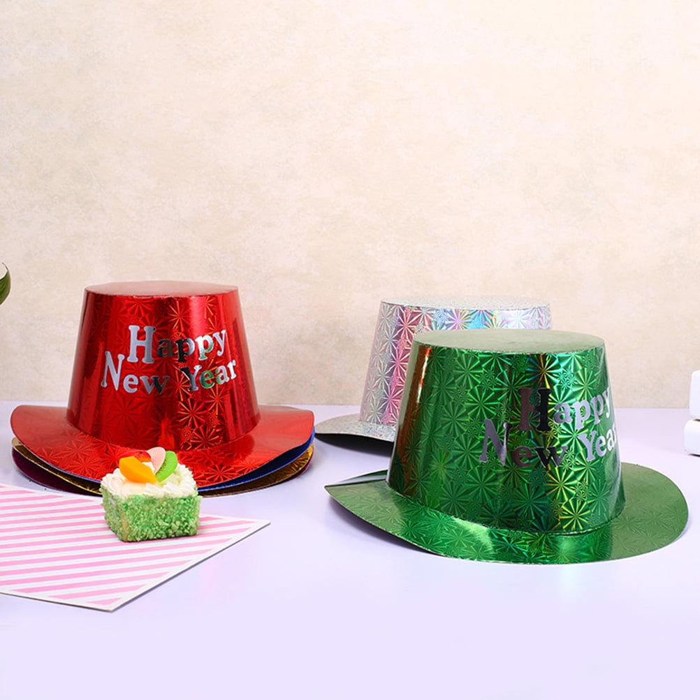 Lanytaeo 6PCS Party Hats Letter Printing Tophat Paper Creative ...
