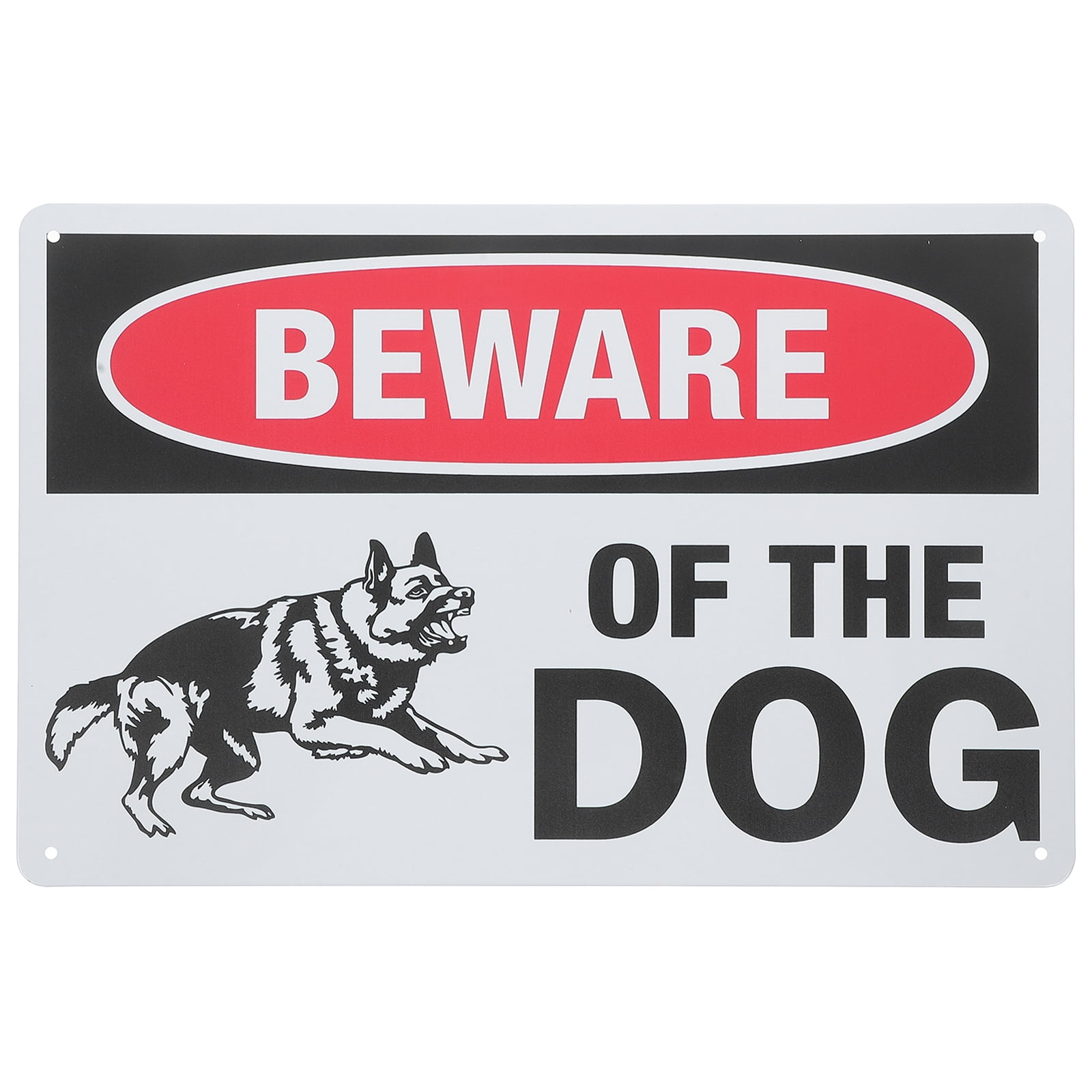 Lanytaeo Beware Of Dog Vintage Sign Decorative Iron Warning Sign For ...