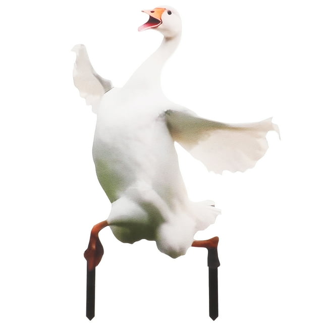 Lanytaeo Garden Goose Statue Acrylic Goose Animals Garden Stake Goose ...